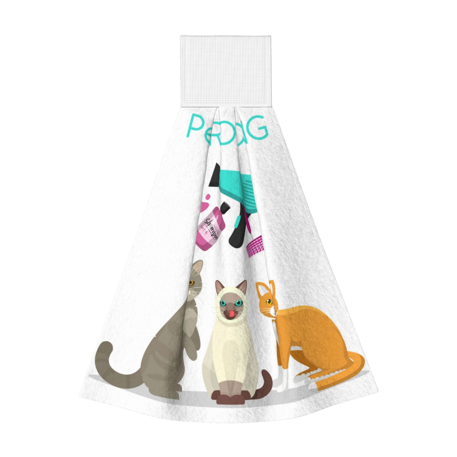 Easygdp Pet Care Grooming Kitchen Hand Towels Hanging Tie Towels Fast ...