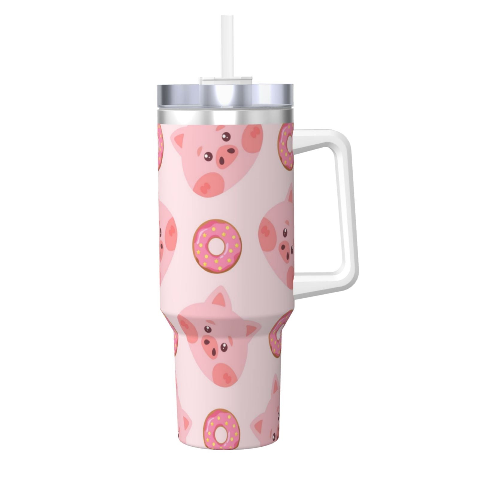 Easygdp Pigs Head And Donuts Insulated Stainless Steel Hot/Cold Coffee ...