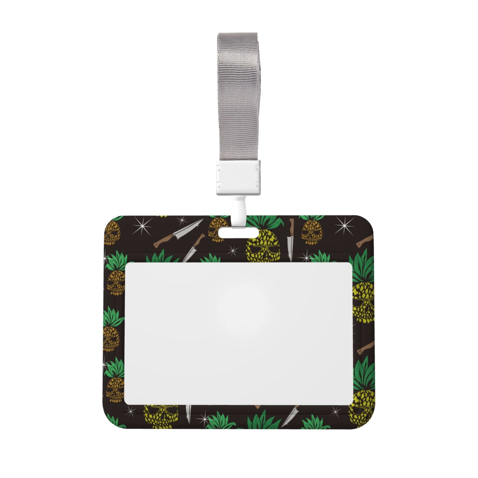 Easygdp Pineapples Card Badge Holder Work Badge Sleeve for Office ...