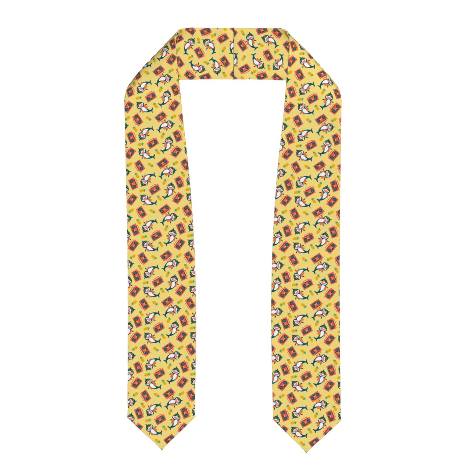 Easygdp Pineapples Sharks In Hawaiian Unisex Adult Graduation Stole ...