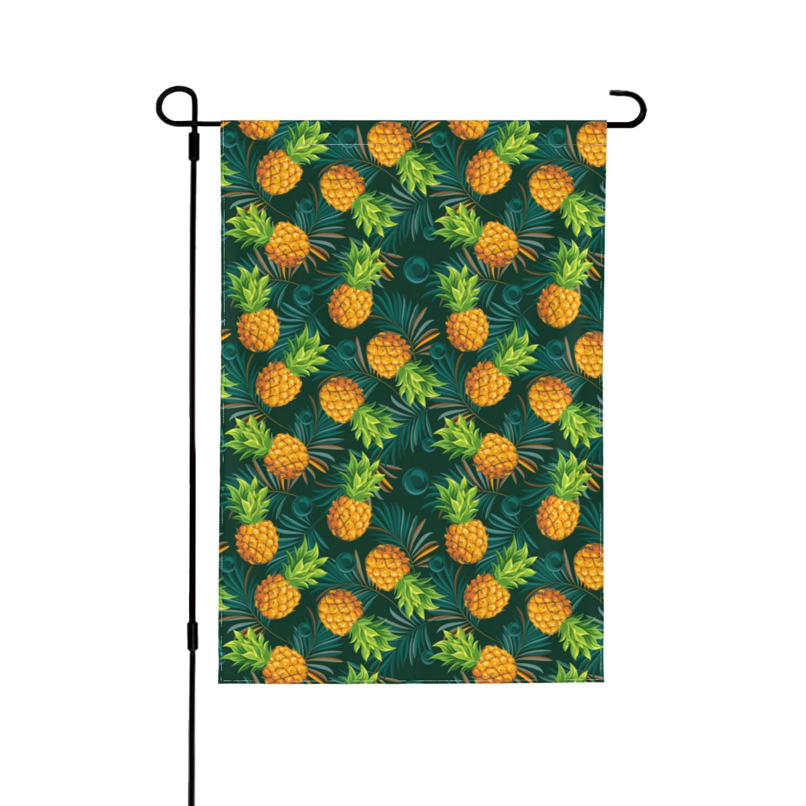 Easygdp Pineapples with Palm Leaves Garden Flag Yard Flag Welcome Flag ...