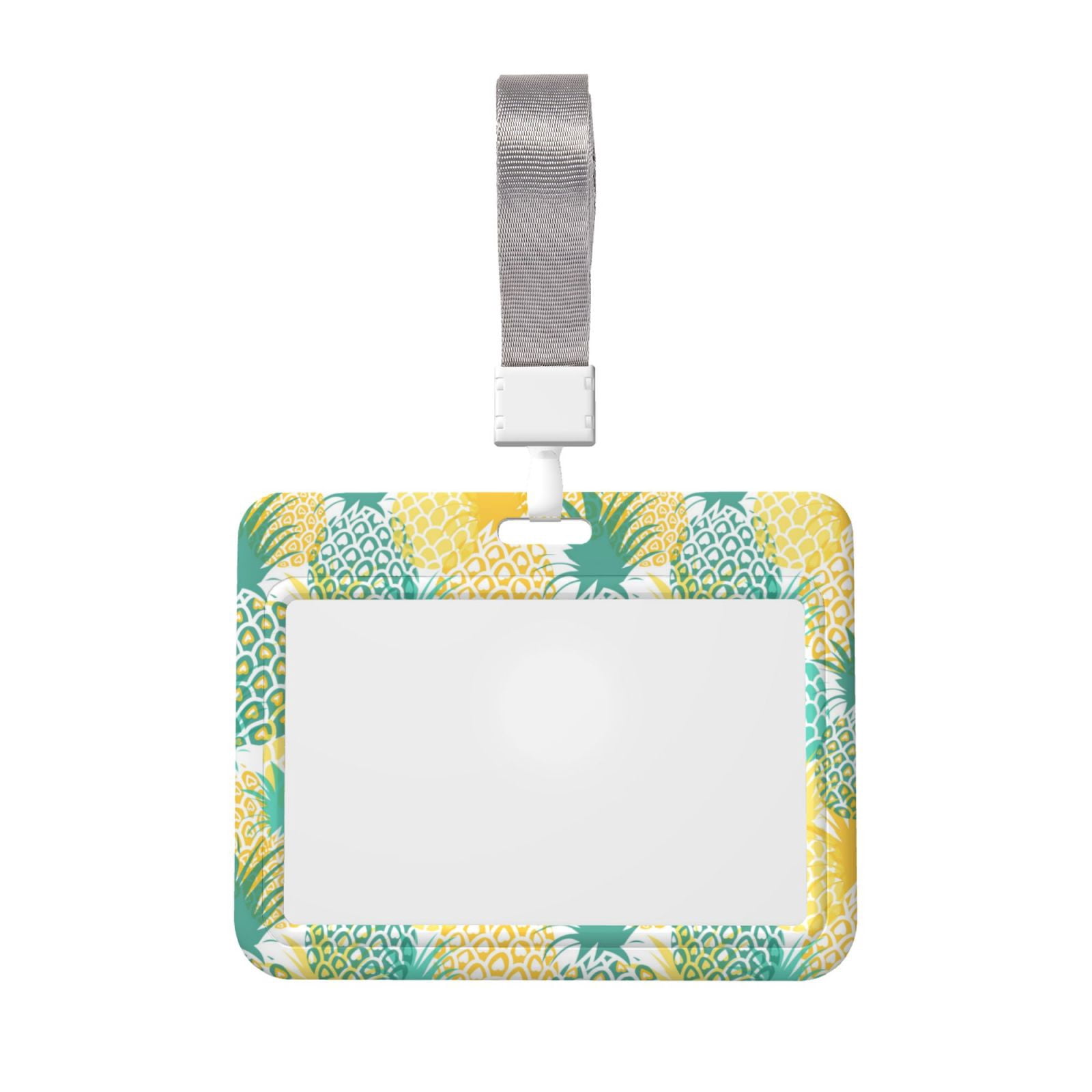 Easygdp Pineapples1 Card Badge Holder Work Badge Sleeve for Office ...