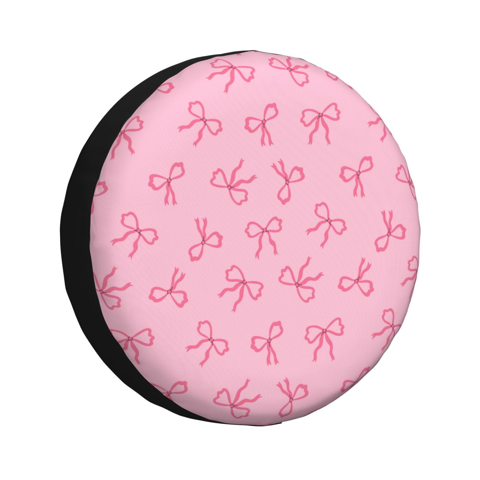 Easygdp Pink Bows Wheel Cover,Spare Tire Cover,4-17in Spare Tire Cover ...