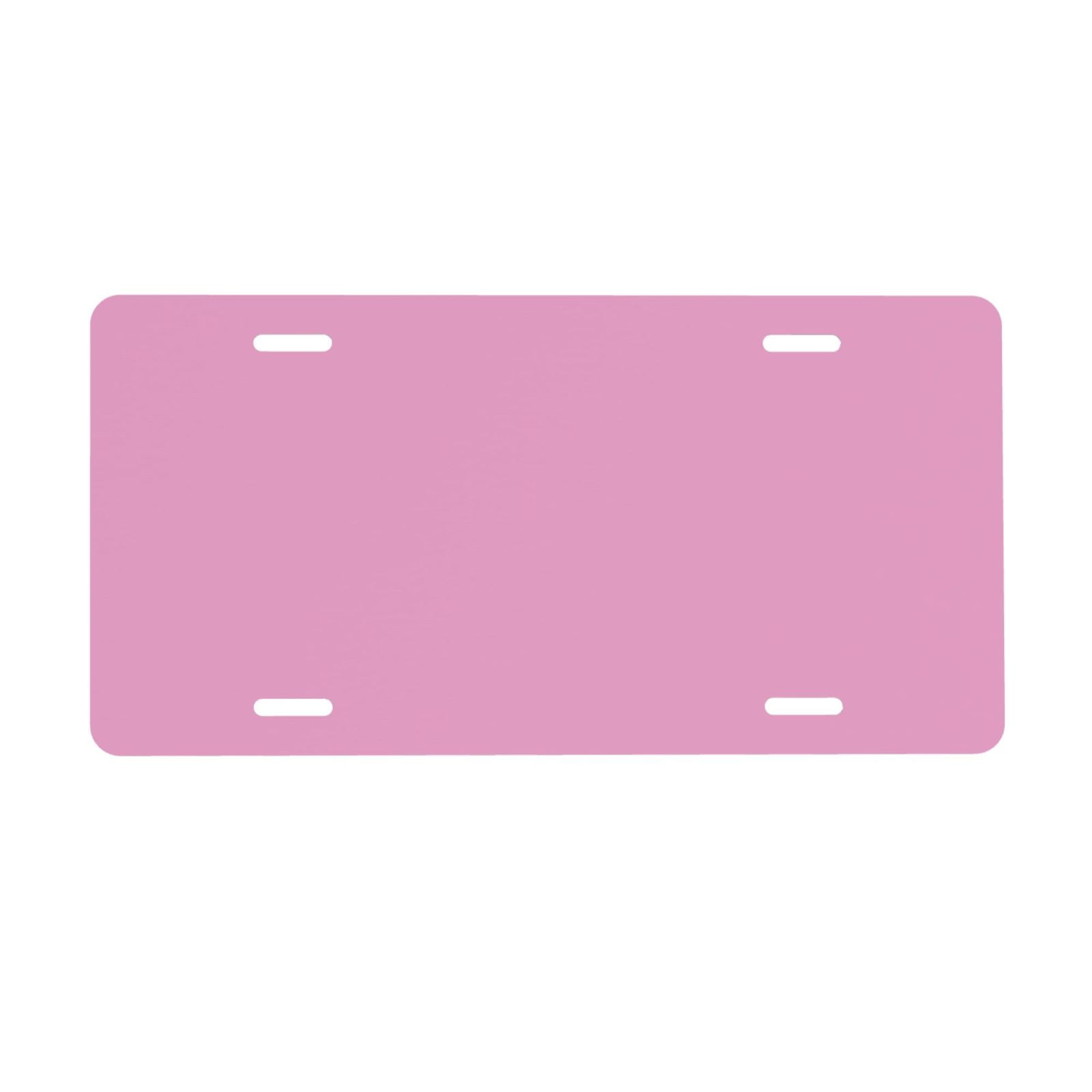 Easygdp Pink License Plate Car Front License Plate Car Decoration Car ...