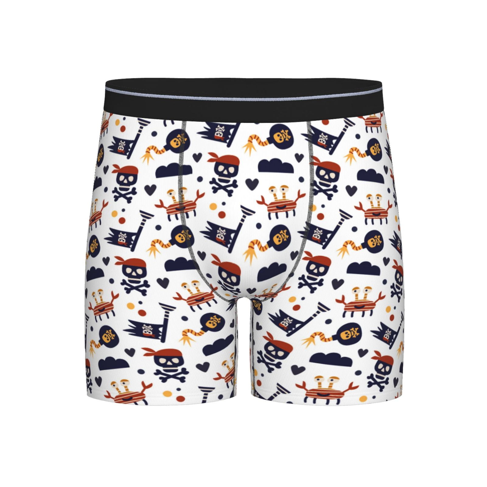 Easygdp Pirate Theme Men's Boxer Briefs Men’s Underwear Boxer Briefs ...