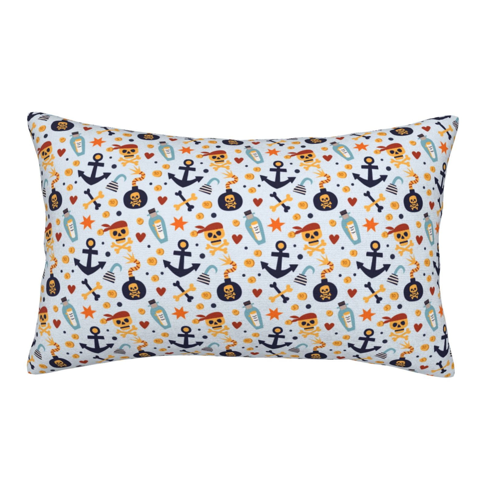 Easygdp Pirate skulls Pillowcase, Cool Pillowcase, Lightweight ...