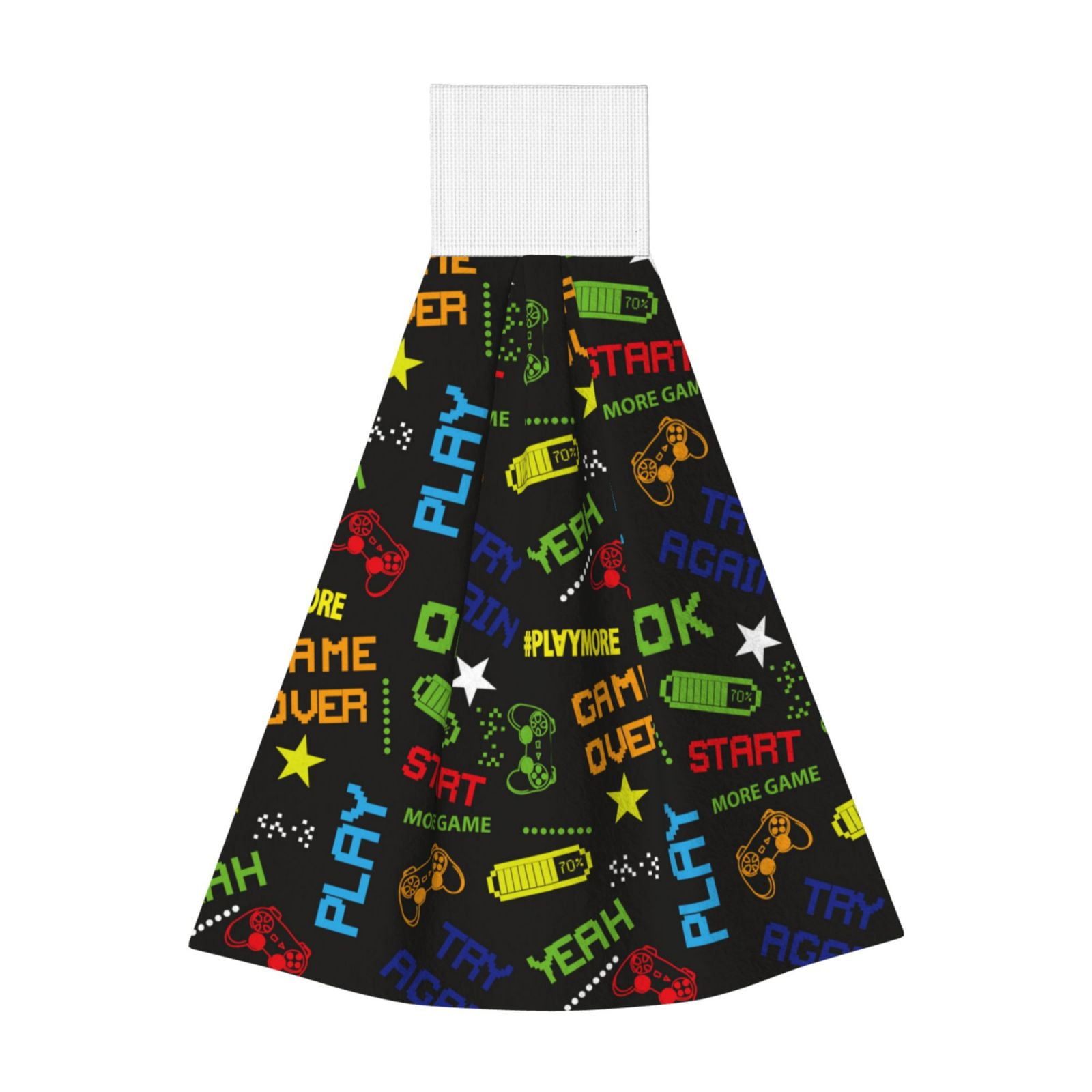 Easygdp Pixel Game Kitchen Hand Towels Hanging Tie Towels Fast Drying ...