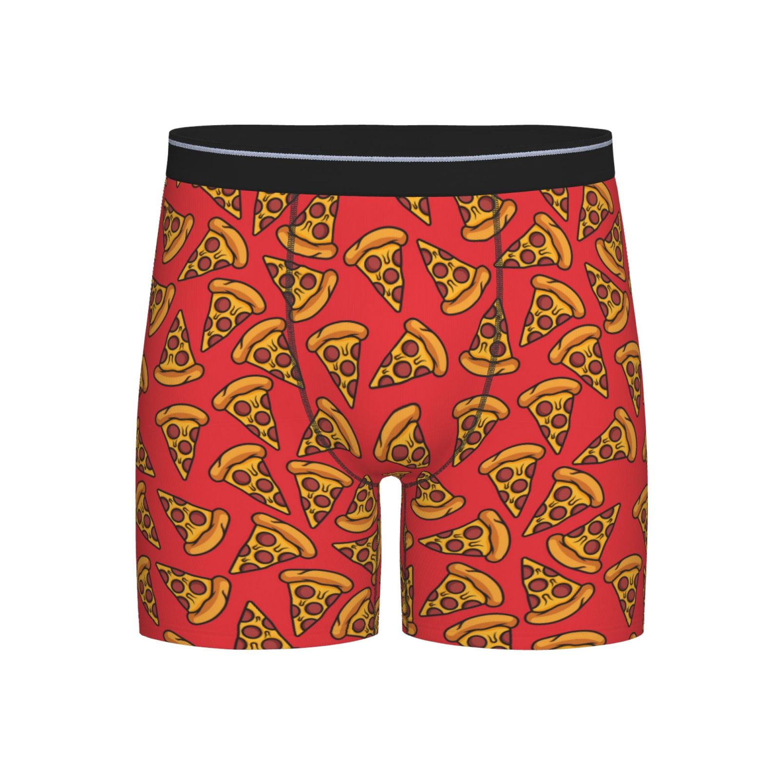 Easygdp Pizza Cartoon Men's Boxer Briefs Men’s Underwear Boxer Briefs ...
