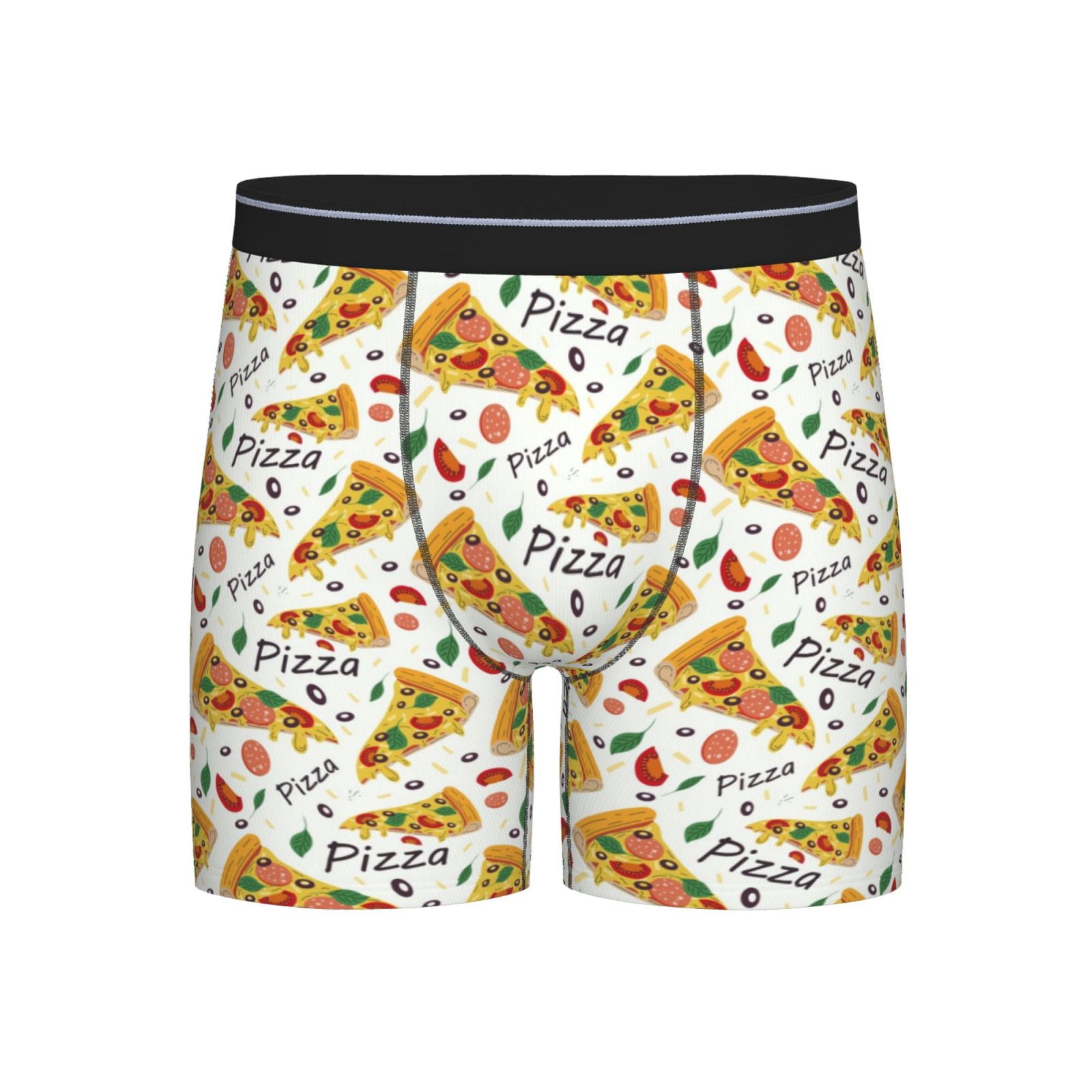 Easygdp Pizza Slices Men's Boxer Briefs Men’s Underwear Boxer Briefs ...