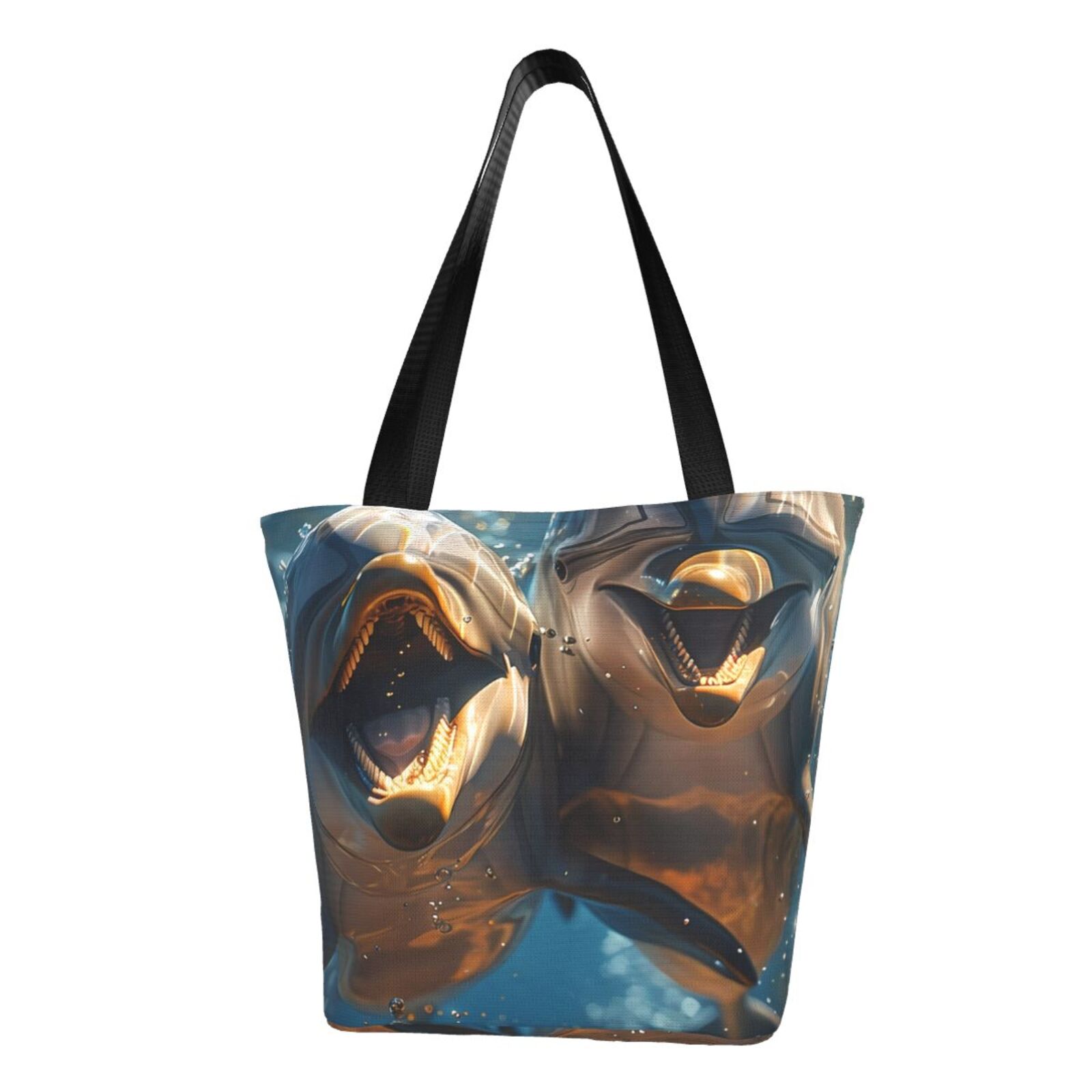 Easygdp Playful Dolphins Underwater Shoulder Bags for Women,Crossbody ...