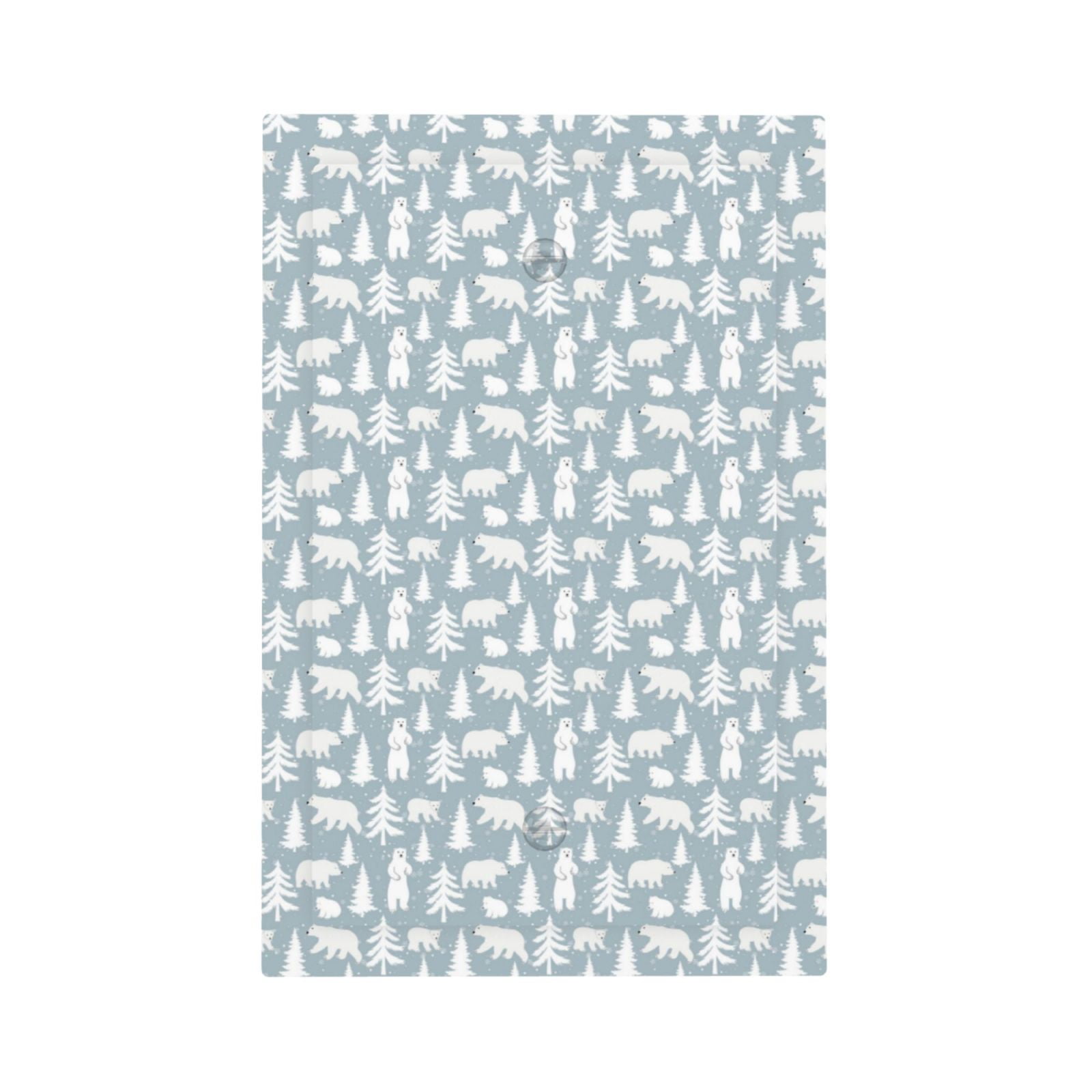 Easygdp Polar Bears And Snowy Winter Decorator Light Switch or ...