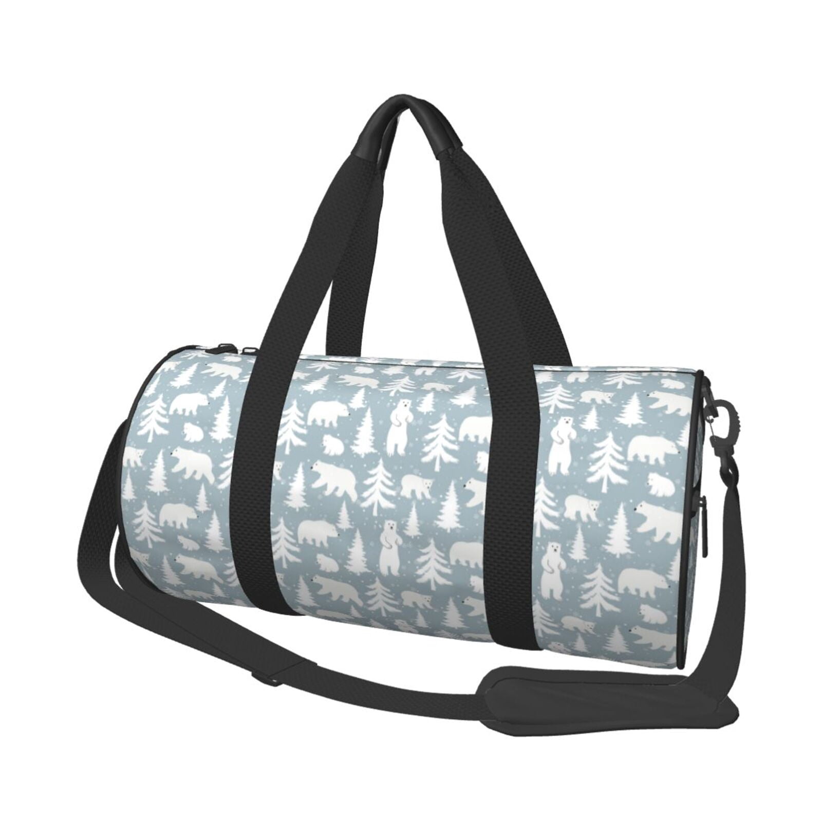 Easygdp Polar Bears And Snowy Winter Travel Duffle Bag,Carry on Bag ...