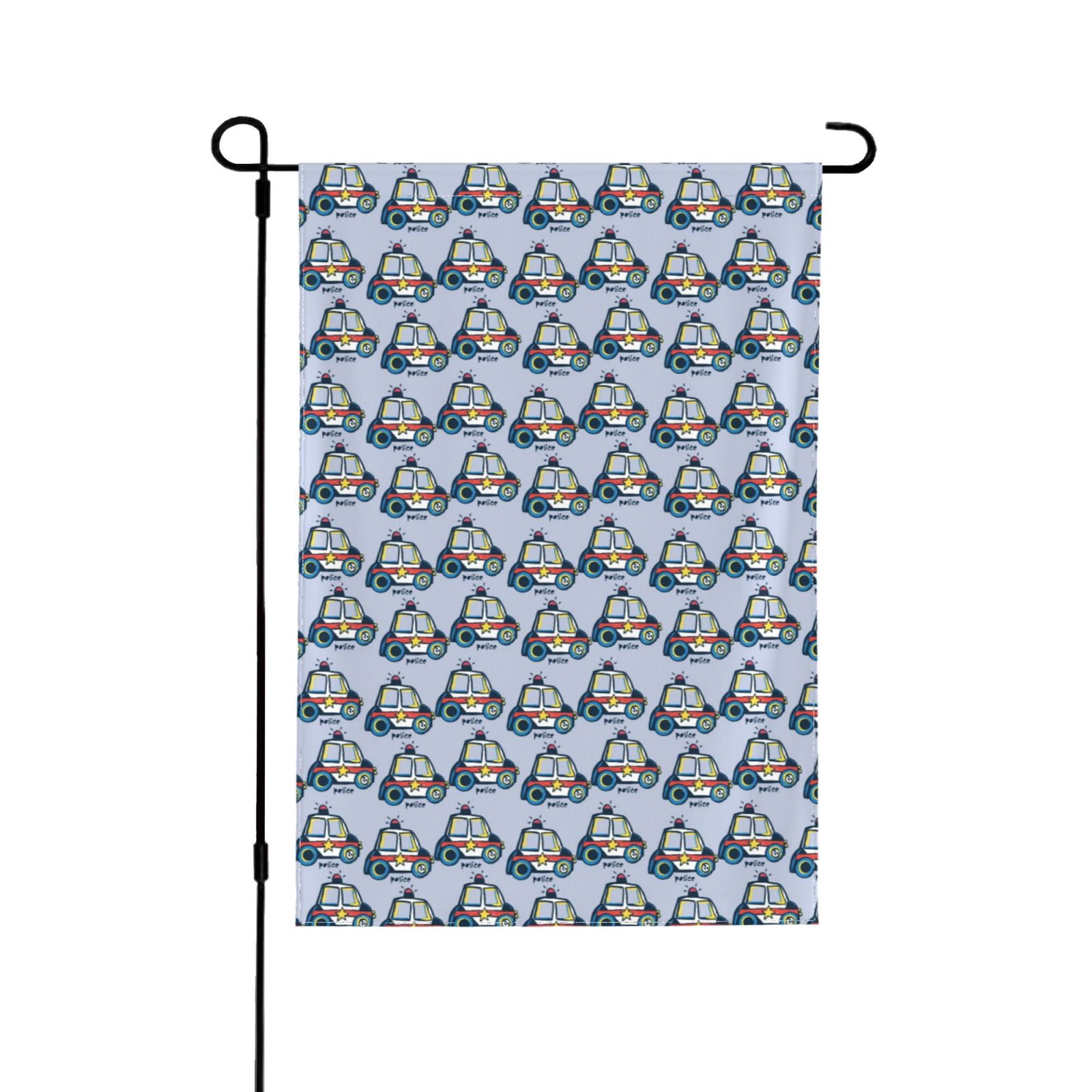 Easygdp Police Car Garden Flag Yard Flag Welcome Flag, Double-Sided ...