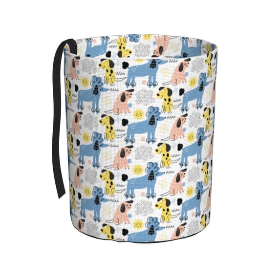 Easygdp Poodle Dog Car Trash Can Garbage Car Accessories Trash Can Car ...