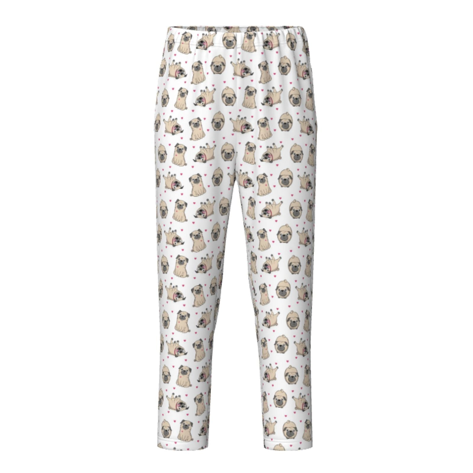 Easygdp Pugs Boys Girls Pajama Pants Long Sleep Pants Waist Pajama ...