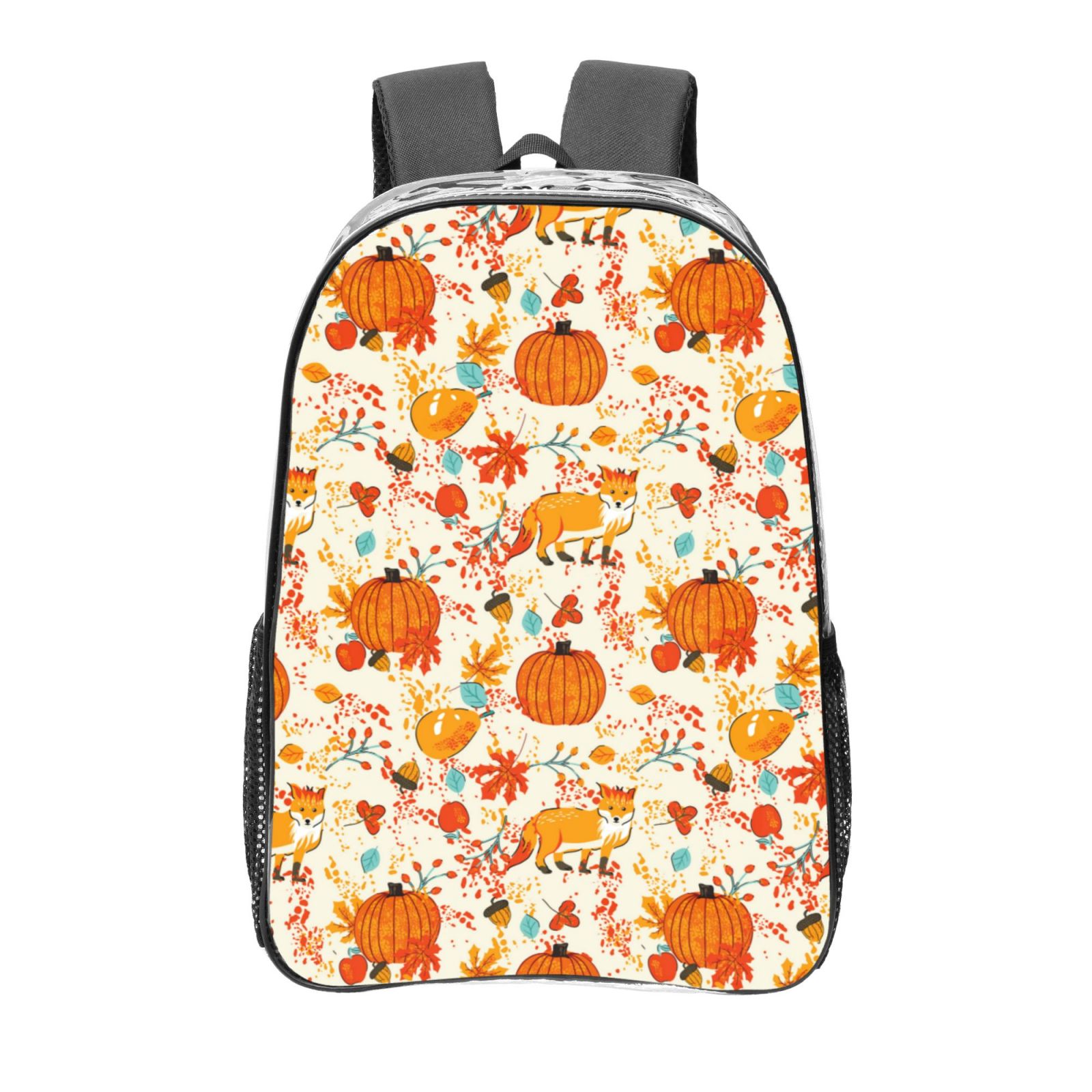 Easygdp Pumpkin Fall Pears Clear Backpack, Transparent Bookbag for ...