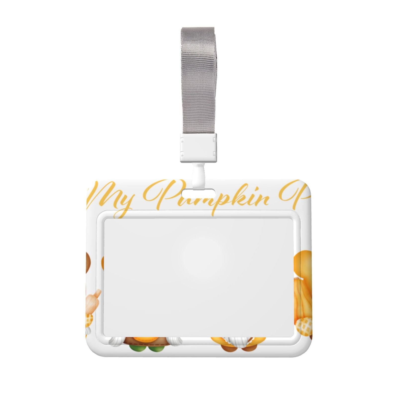 Easygdp Pumpkin Pie Gnome Card Badge Holder Work Badge Sleeve for ...