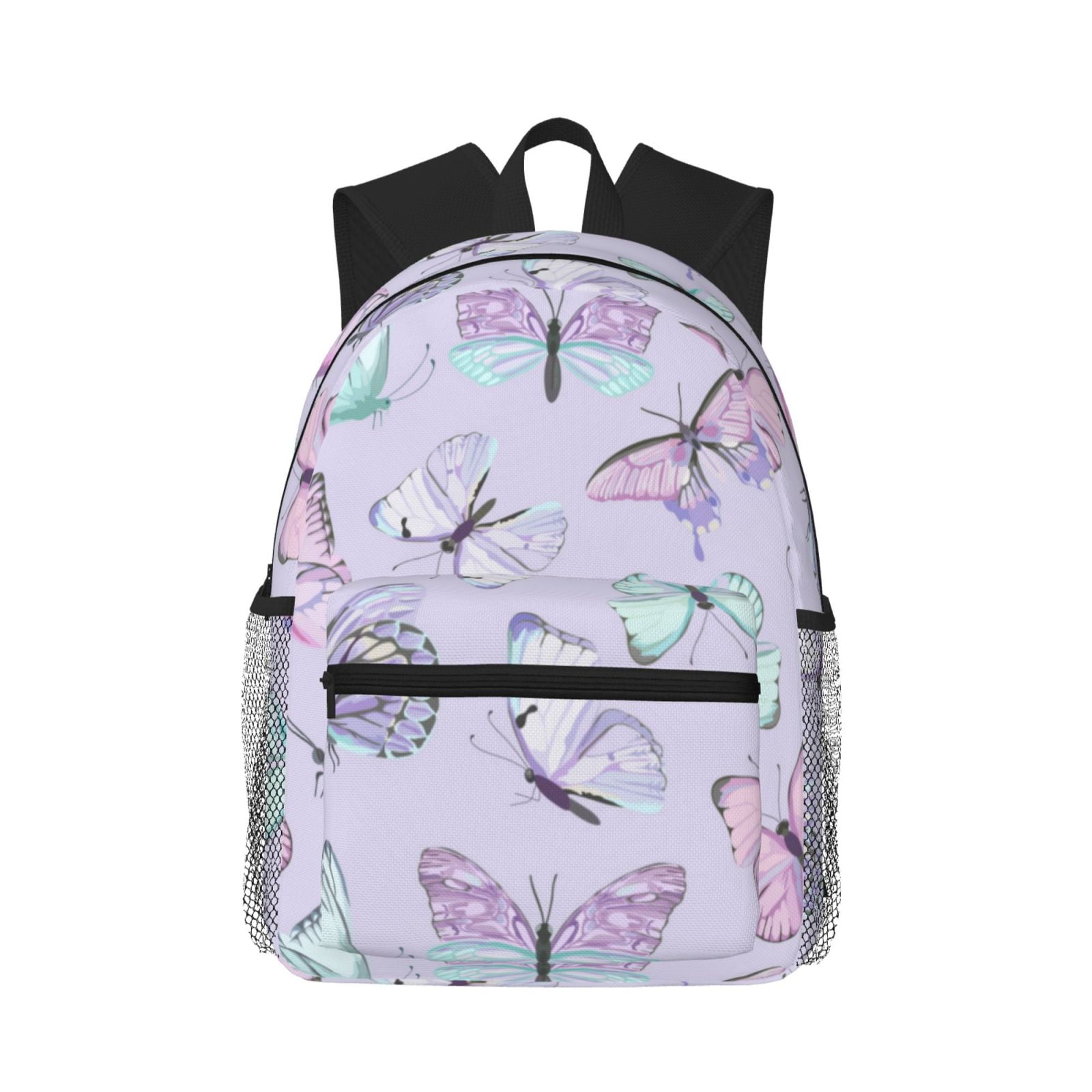 Easygdp Purple Butterfly Casual Laptop Backpack, Large Capacity ...