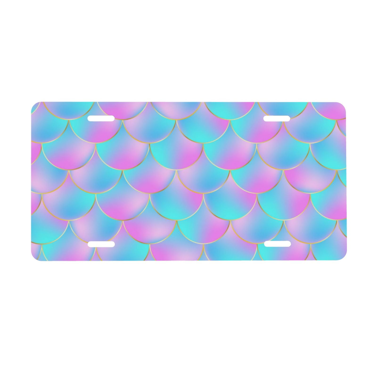 Easygdp Purple Dragon Scales License Plate Car Front License Plate Car ...