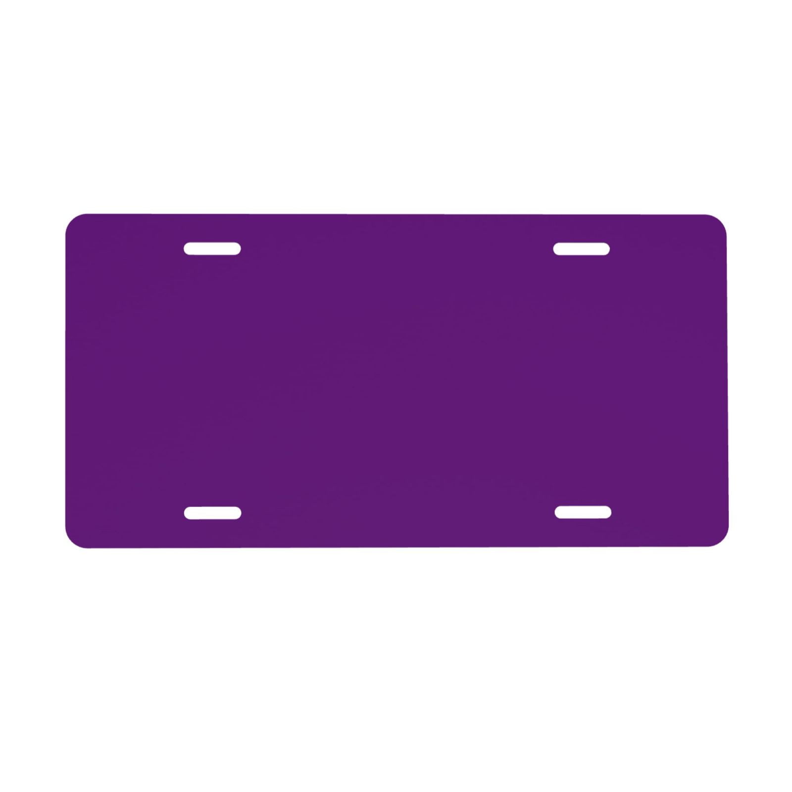 Easygdp Purple License Plate Car Front License Plate Car Decoration Car ...