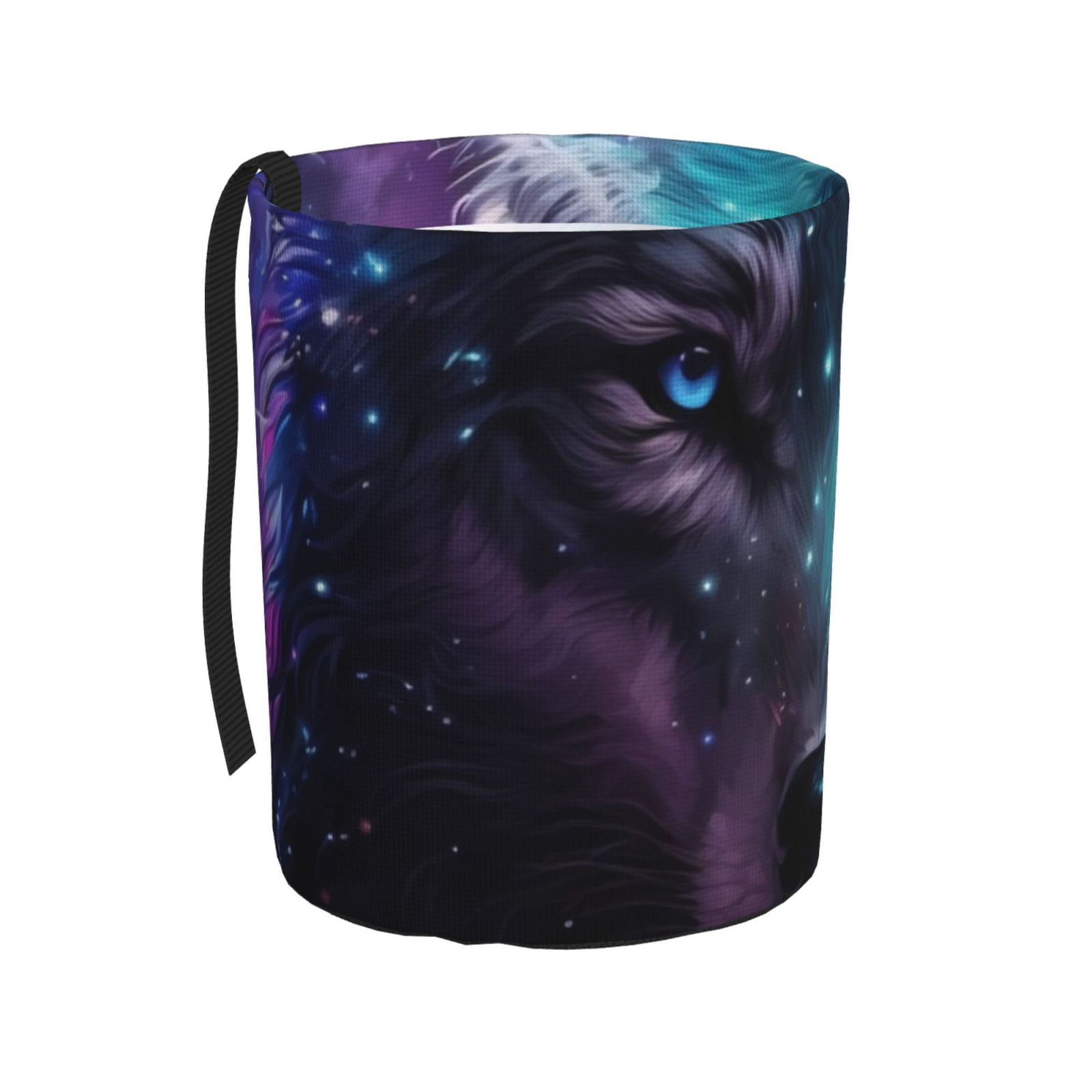 Easygdp Purple Sky Wolf Car Trash Can Garbage Car Accessories Trash Can ...