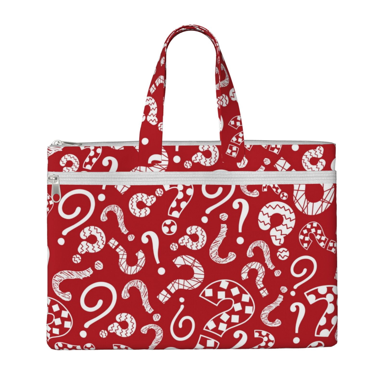Easygdp Question Marks1 Canvas Document Bag File Bag Handle Business ...