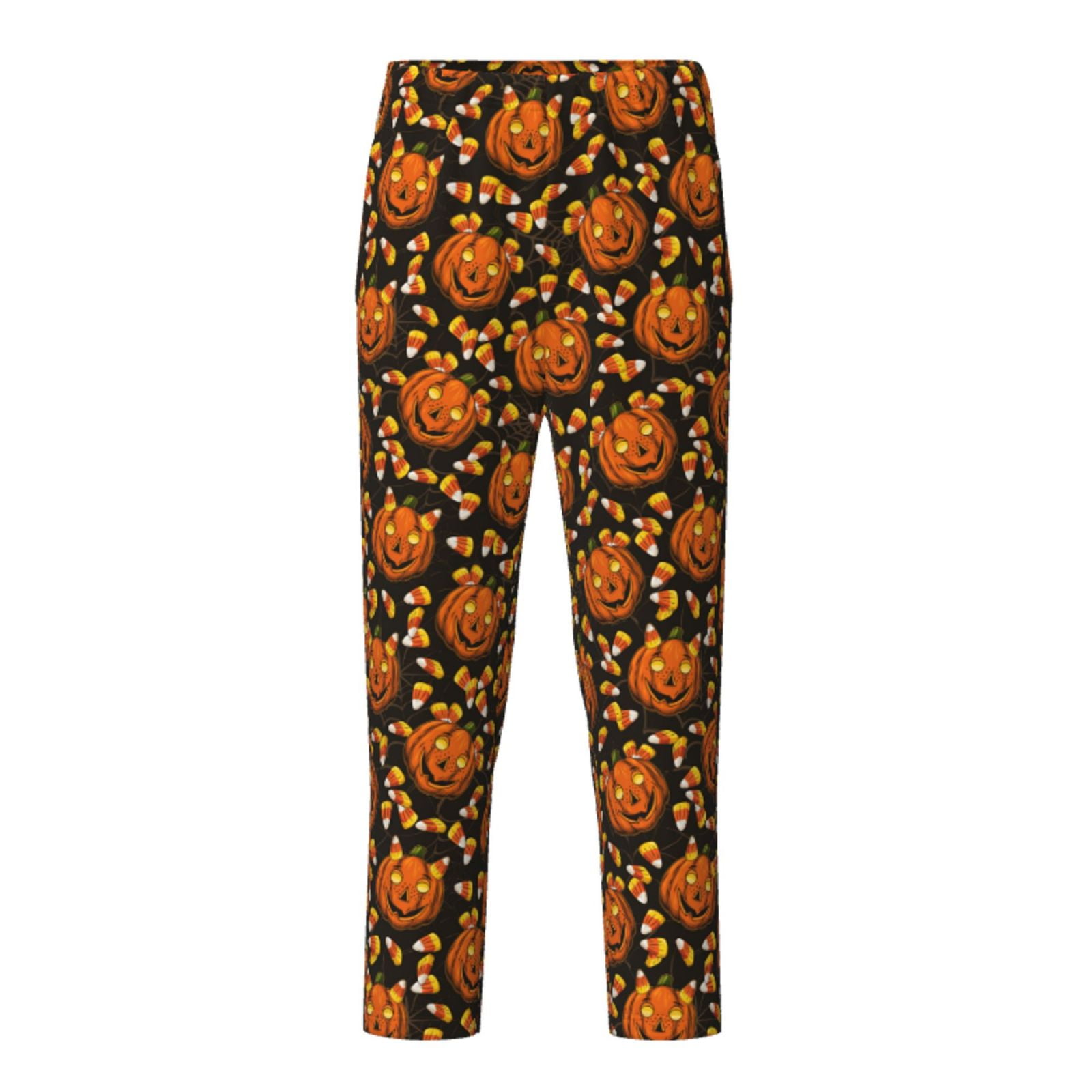 Easygdp Quirky Corn Pumpkin Boys Girls Pajama Pants Long Sleep Pants ...