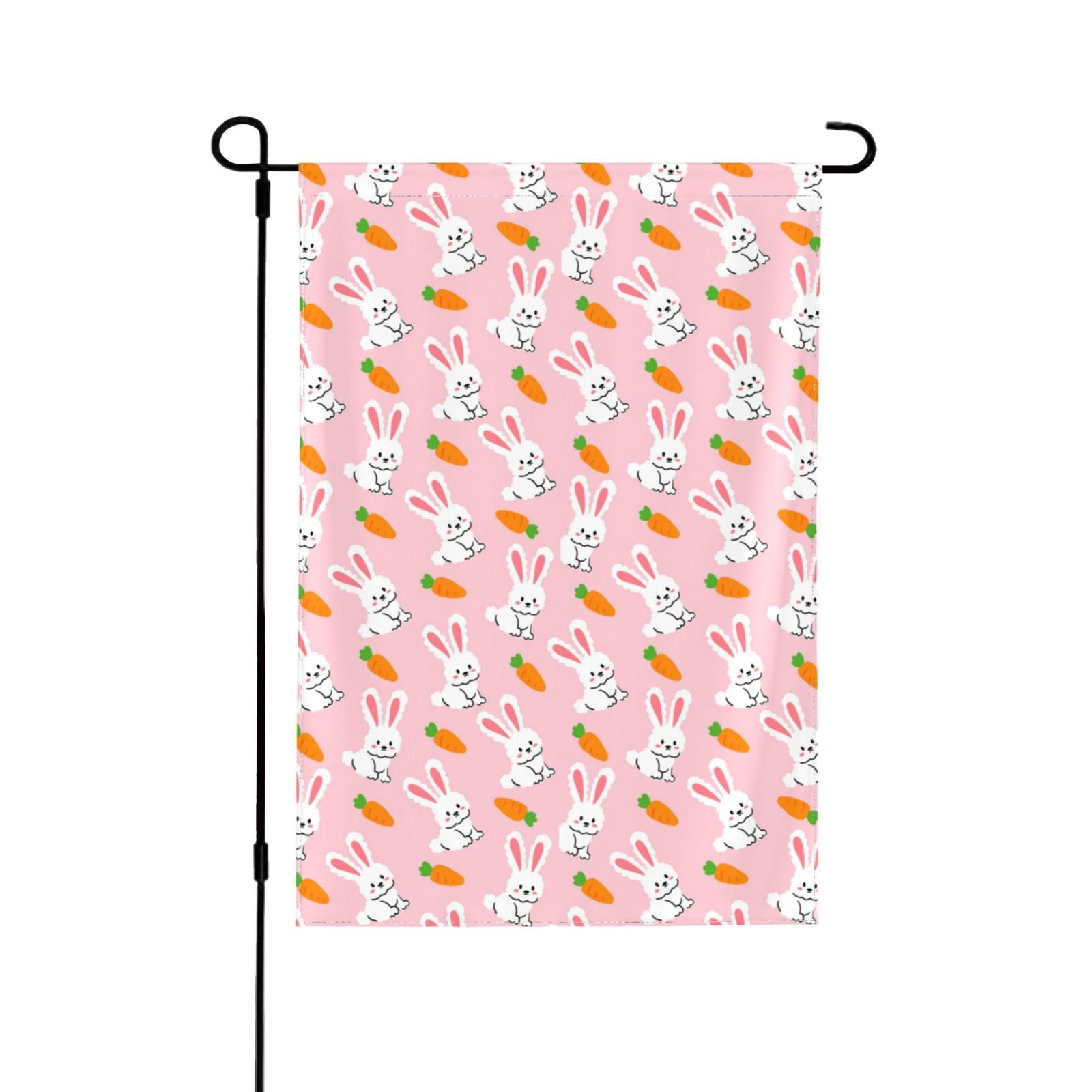 Easygdp Rabbit And Carrot Garden Flag Yard Flag Welcome Flag, Double ...