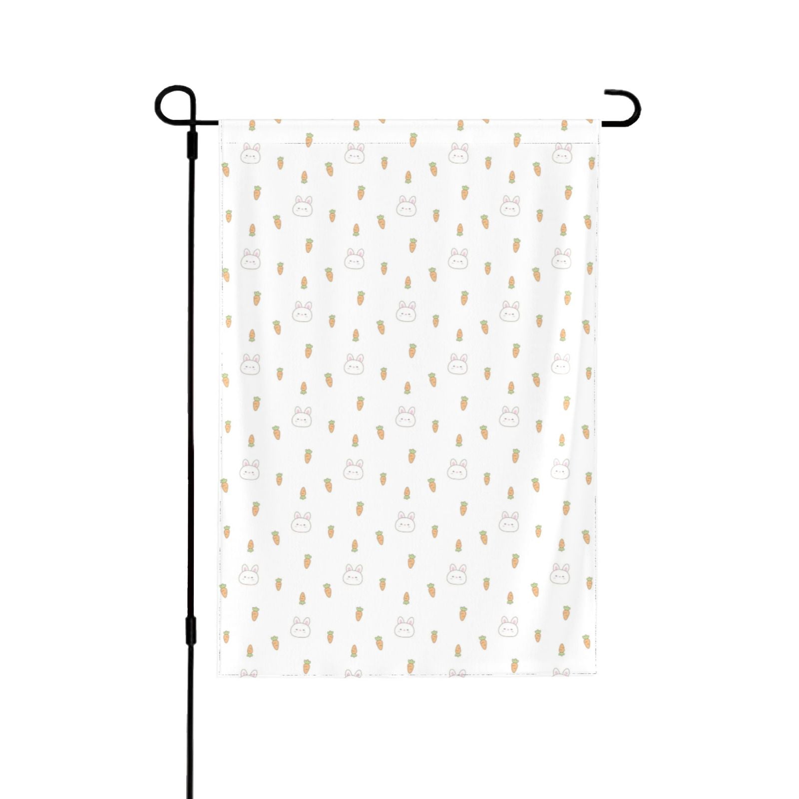 Easygdp Rabbit And Carrot Garden Flag Yard Flag Welcome Flag, Double ...