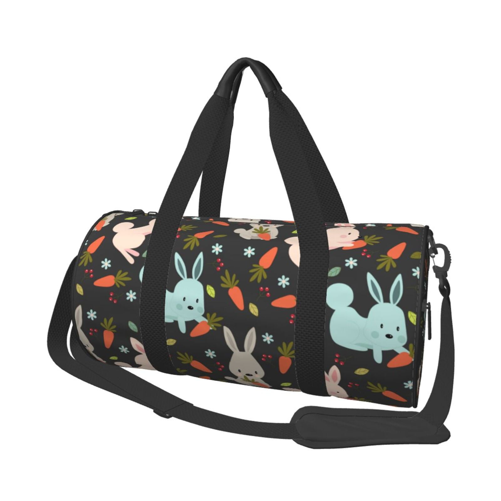 Easygdp Rabbit Is Eating Carrots Travel Duffle Bag,Carry on Bag Travel ...