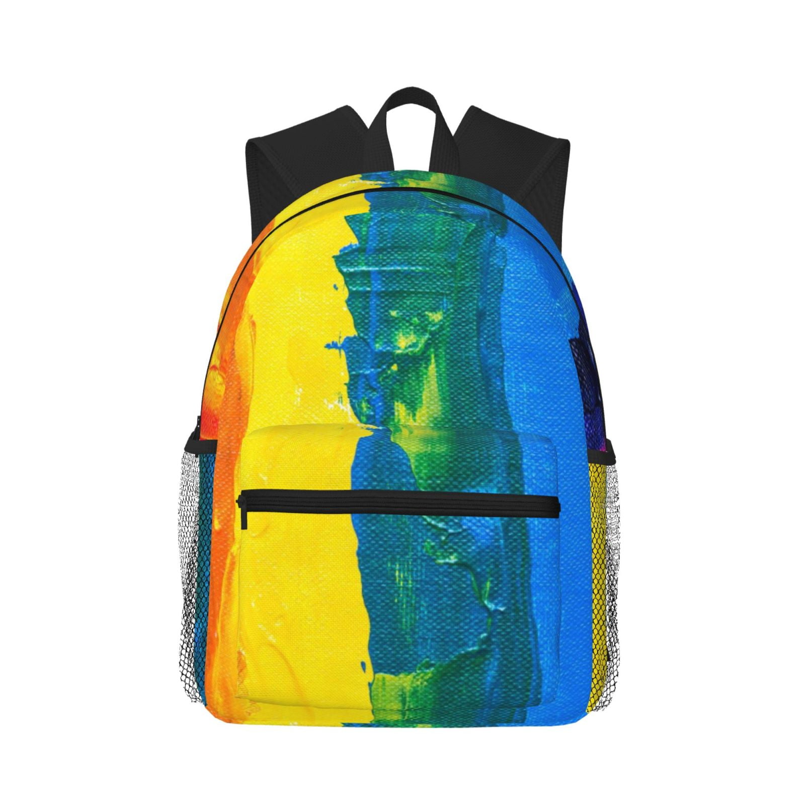 Easygdp Rainbow Colored Casual Laptop Backpack, Large Capacity ...