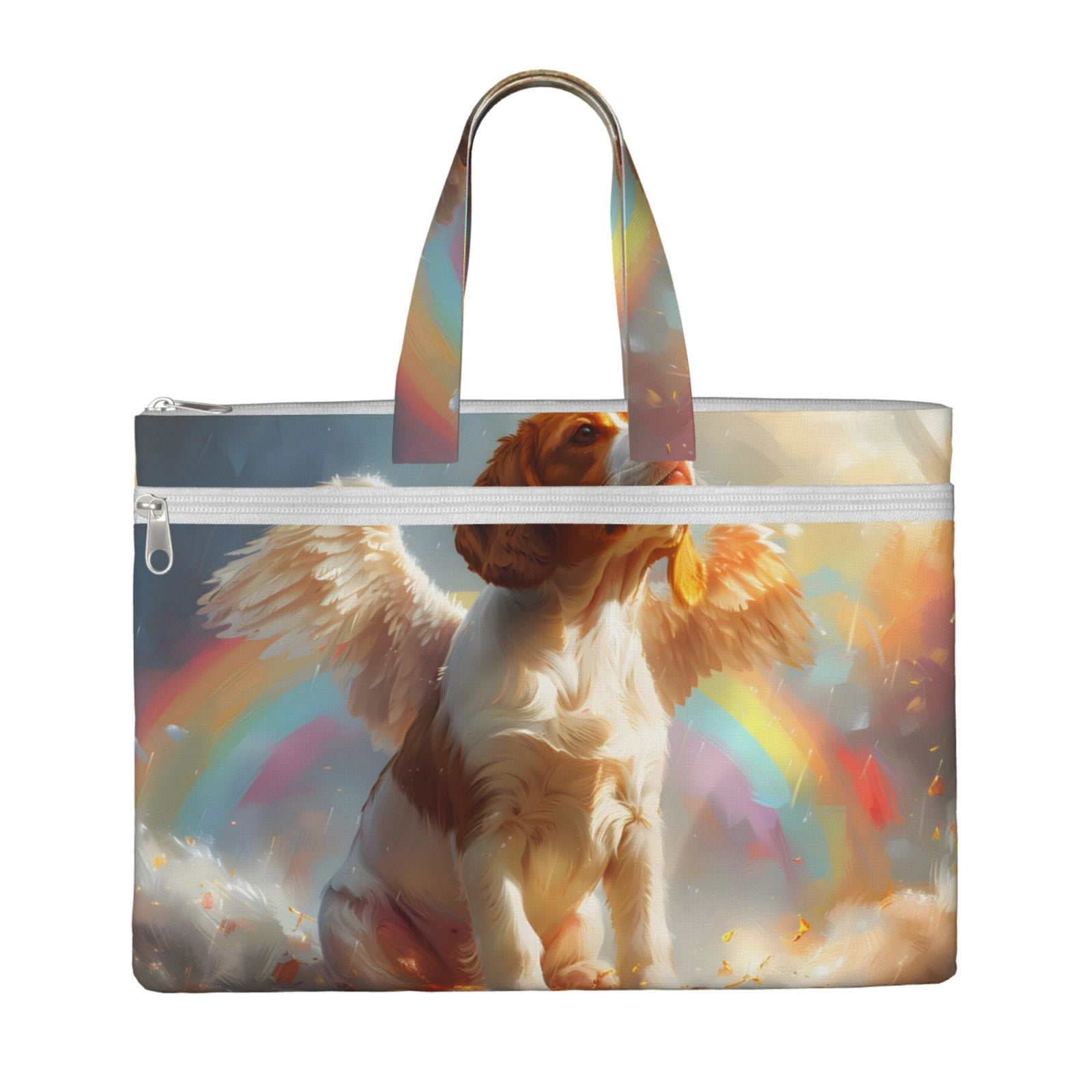 Easygdp Rainbow English Cocker Spaniel Canvas Document Bag File Bag ...