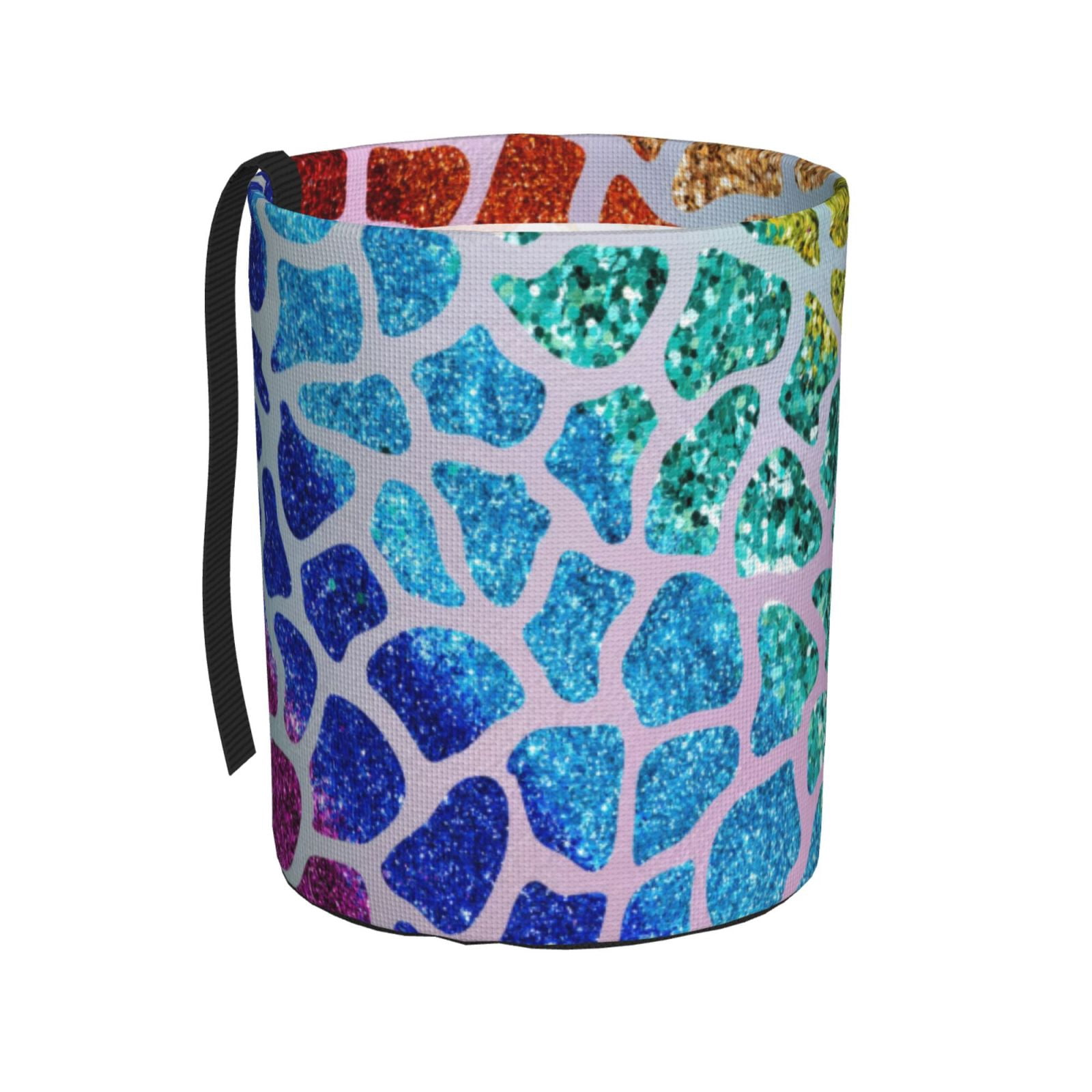 Easygdp Rainbow Glitter Car Trash Can Garbage Car Accessories Trash Can ...