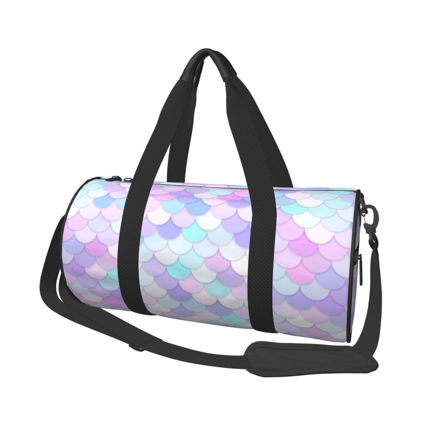 Easygdp Rainbow Scales Travel Duffle Bag,Carry on Bag Travel Bags Gym ...