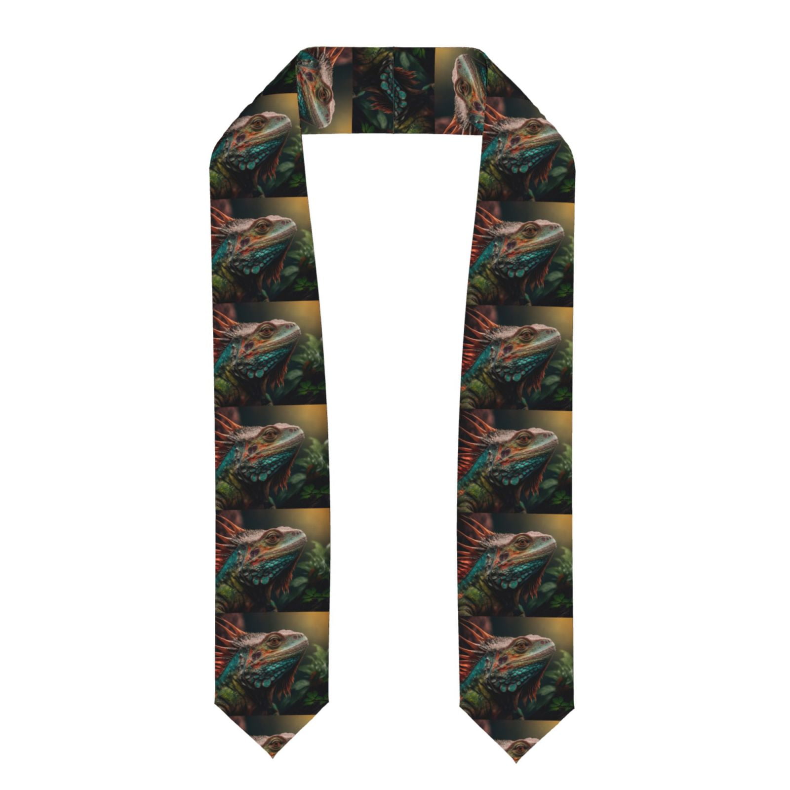 Easygdp Realistic Colorful Chameleon Unisex Adult Graduation Stole ...