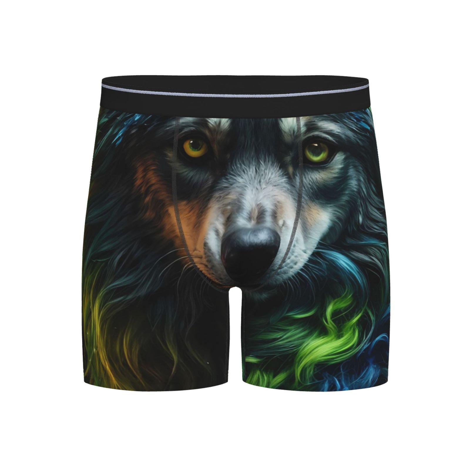 Easygdp Realistic Style Colorful Wolf A Men's Boxer Briefs Men’s ...