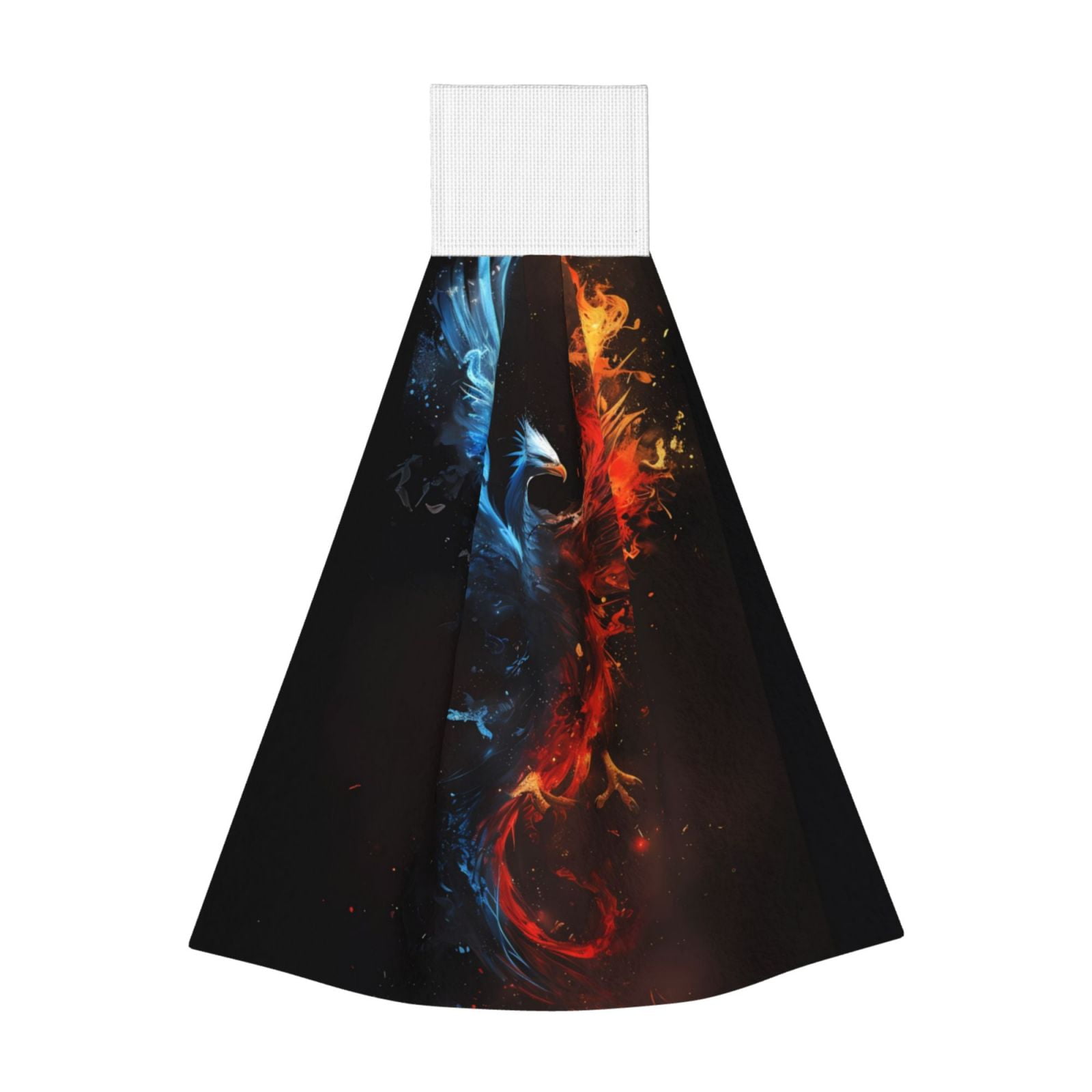 Easygdp Red And Blue Fire Bird Kitchen Hand Towels Hanging Tie Towels ...