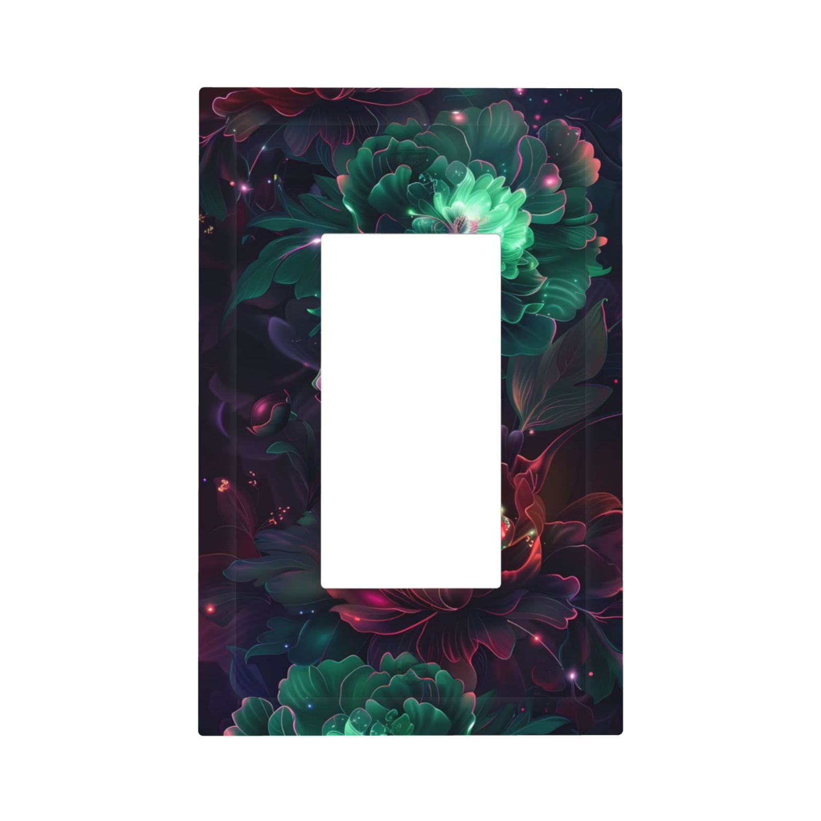 Easygdp Red And Green Carnation Decorator Light Switch or Receptacle ...