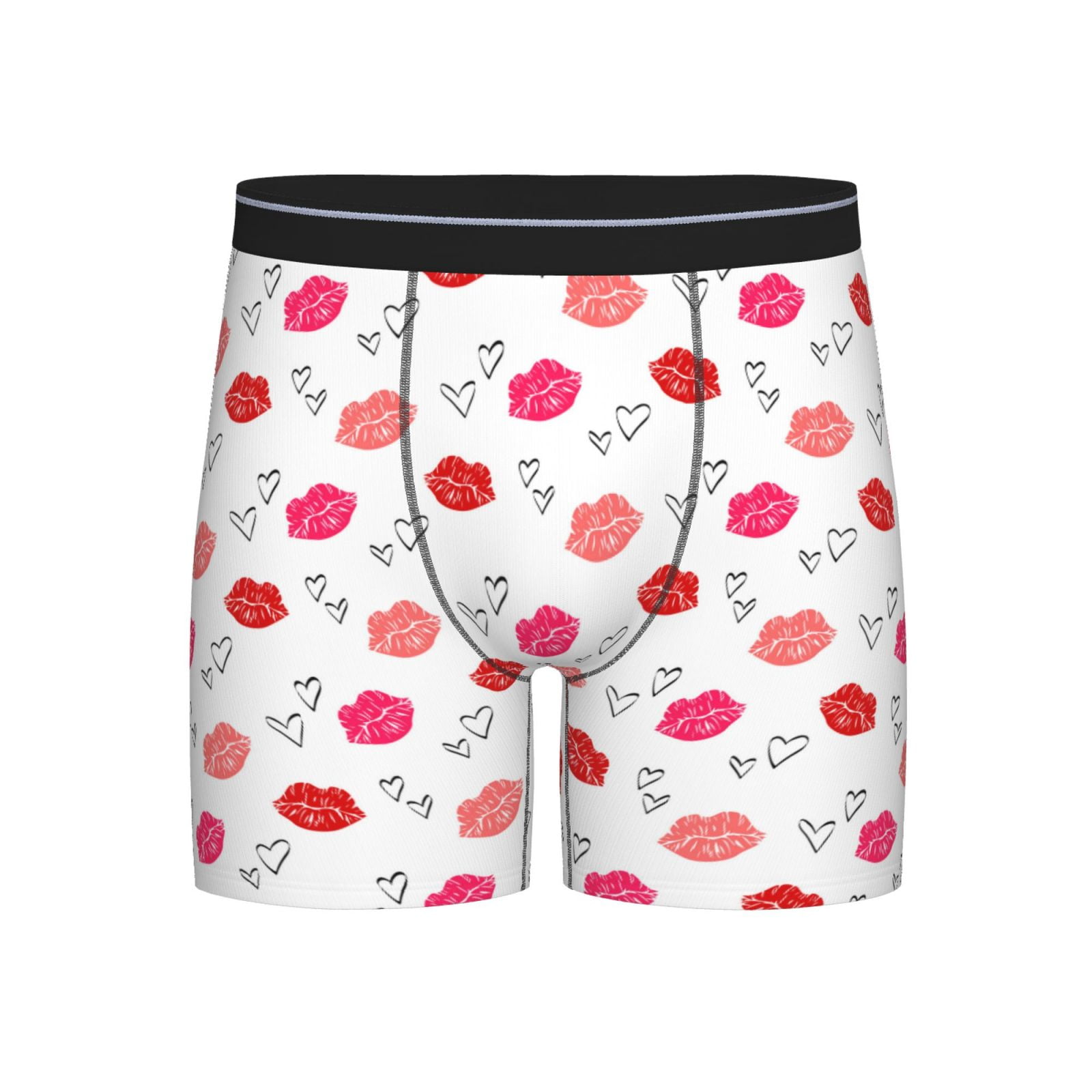 Easygdp Red Lips 1 Men's Boxer Briefs Men’s Underwear Boxer Briefs for ...