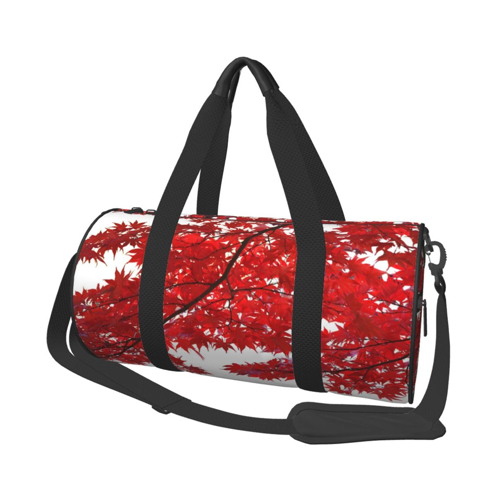 Easygdp Red Maple Leaf Travel Duffle Bag,Carry on Bag Travel Bags Gym ...
