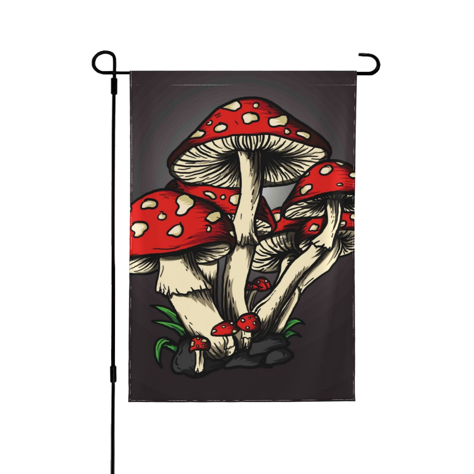 Easygdp Red Mushrooms Garden Flag Yard Flag Welcome Flag, Double-Sided ...