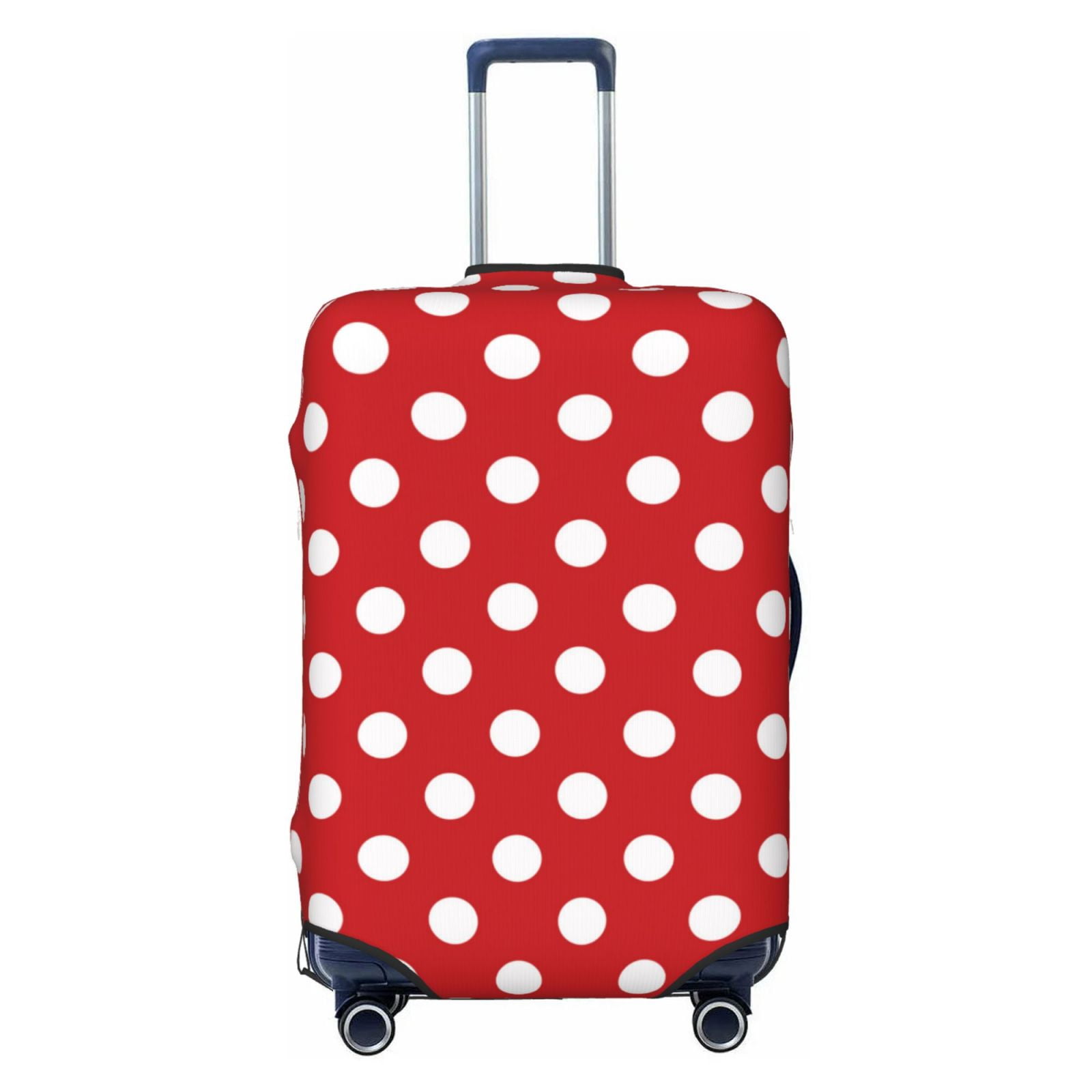 Easygdp Red Polka Dot Print Elastic and Washable Suitcase Protective ...