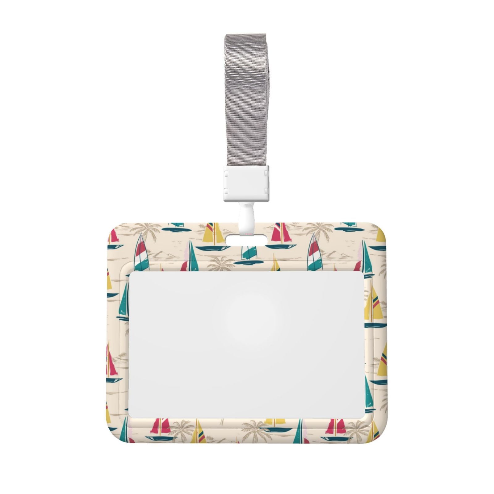 Easygdp Reto Marine Nautical Card Badge Holder Work Badge Sleeve for ...