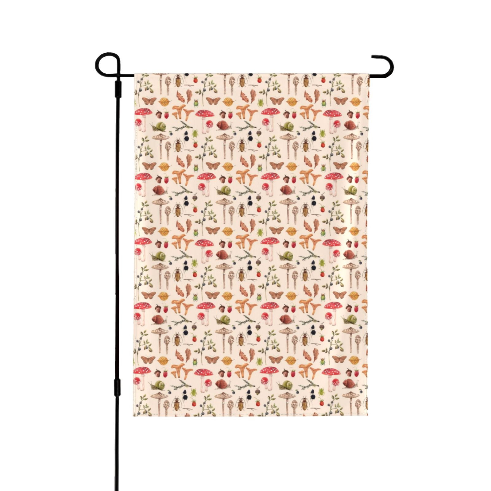 Easygdp Retro Autum Mushrooms Garden Flag Yard Flag Welcome Flag ...