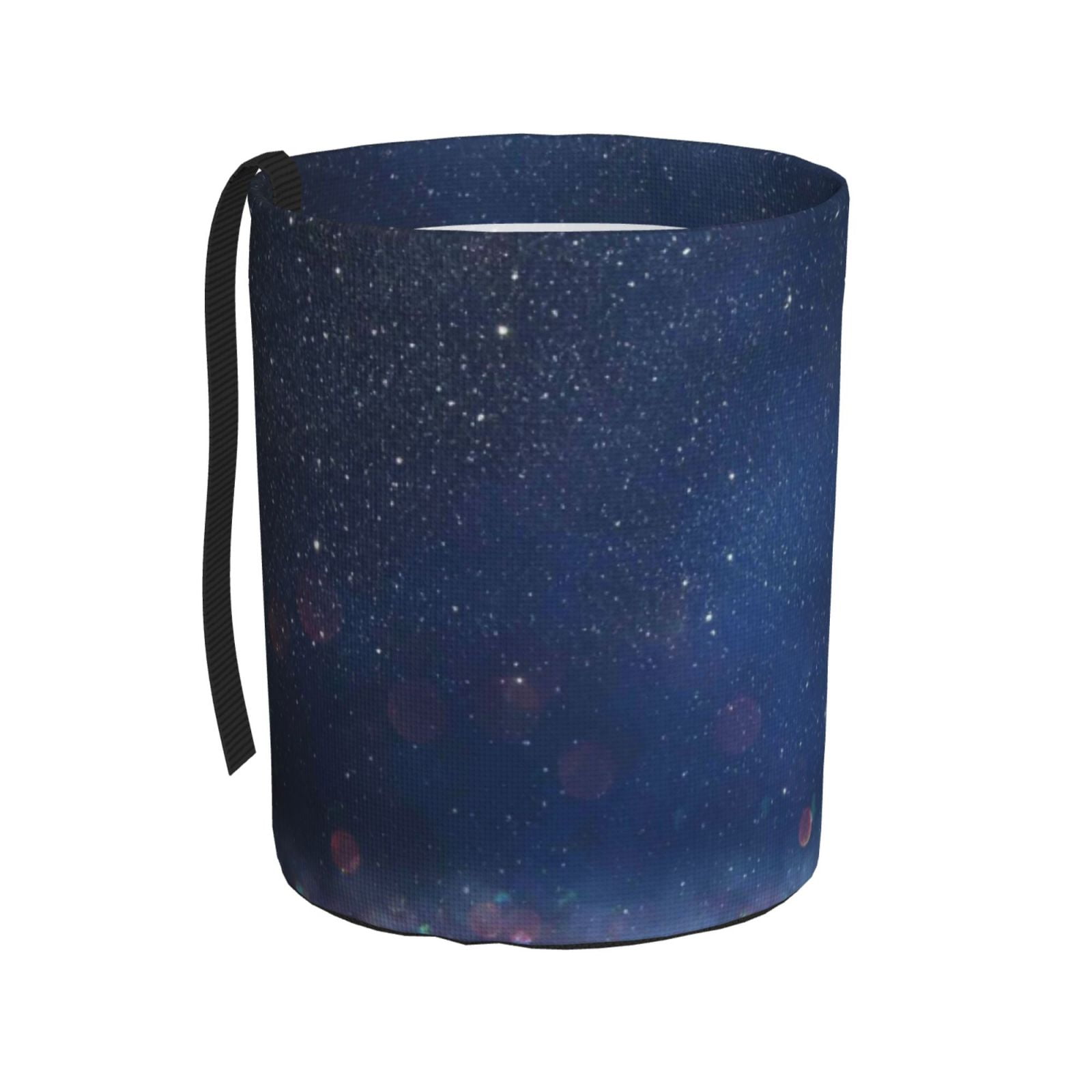Easygdp Retro Blue Glitter Car Trash Can Garbage Car Accessories Trash ...
