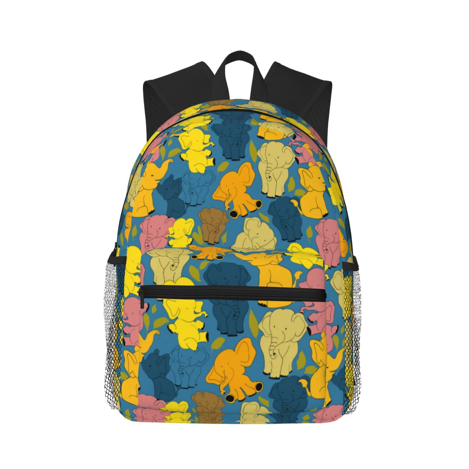 Easygdp Retro Boho Elephants Casual Laptop Backpack, Backpack for ...