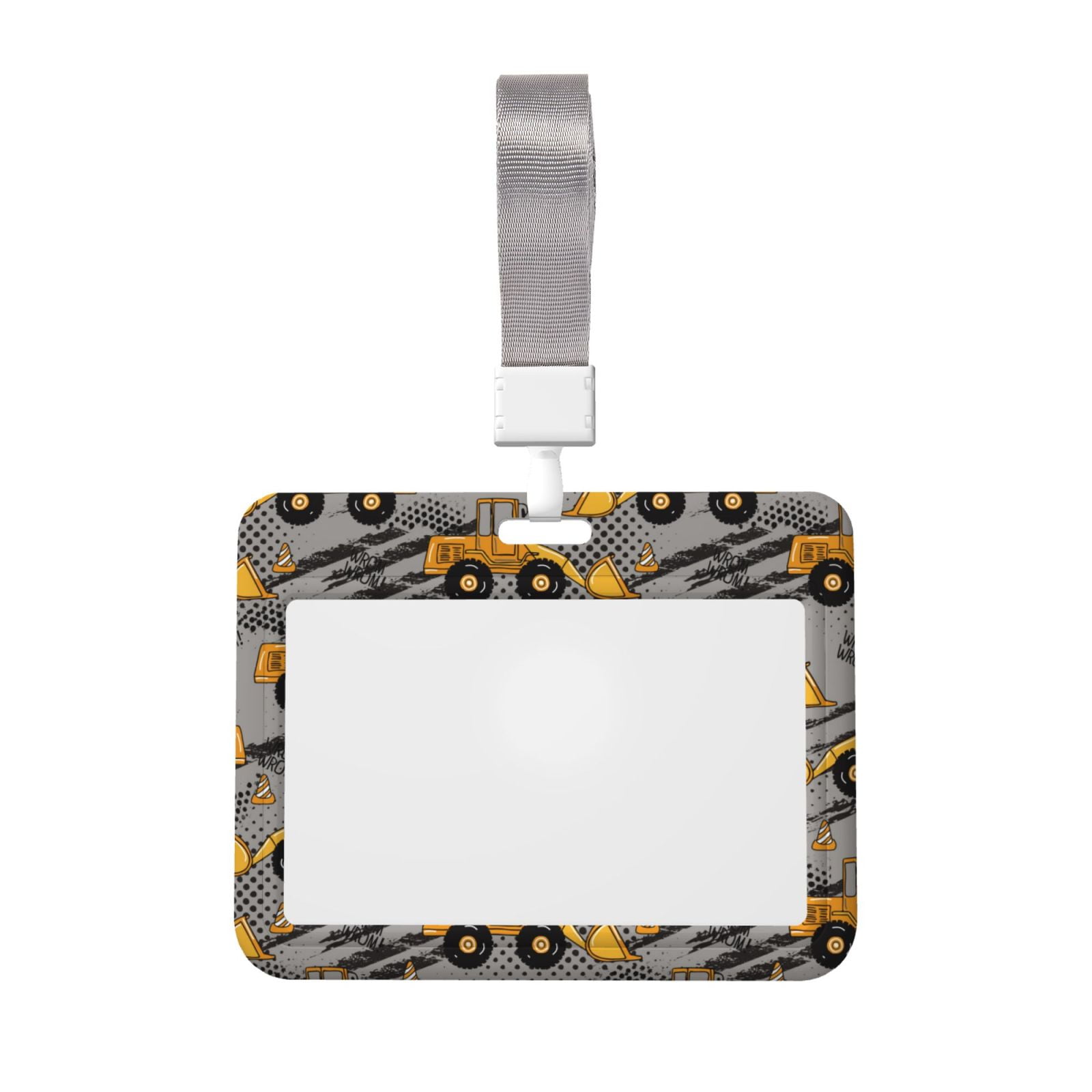 Easygdp Retro Excavator Card Badge Holder Work Badge Sleeve for Office ...