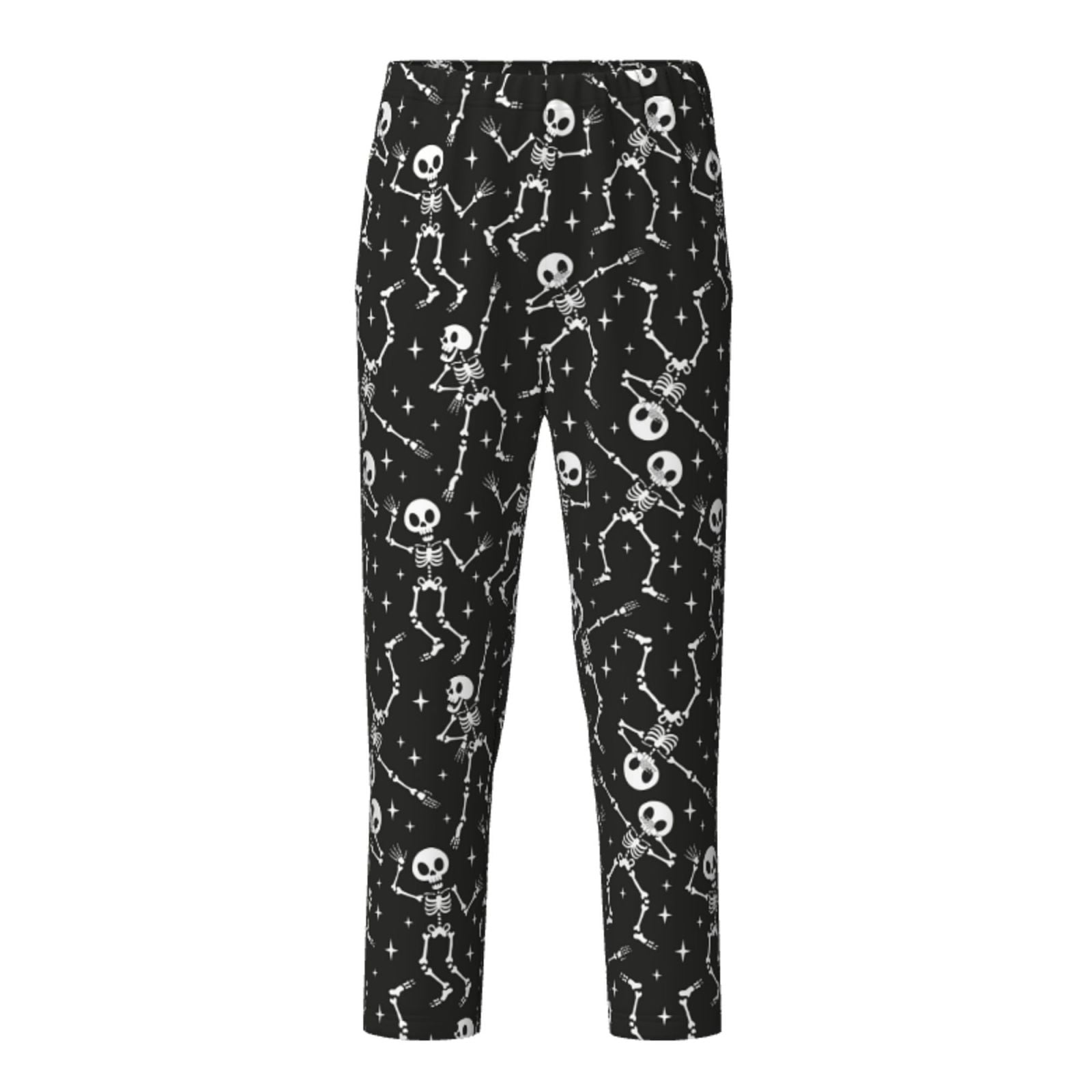 Easygdp Retro Skeleton Dancing On Halloween Party Boys Girls Pajama ...