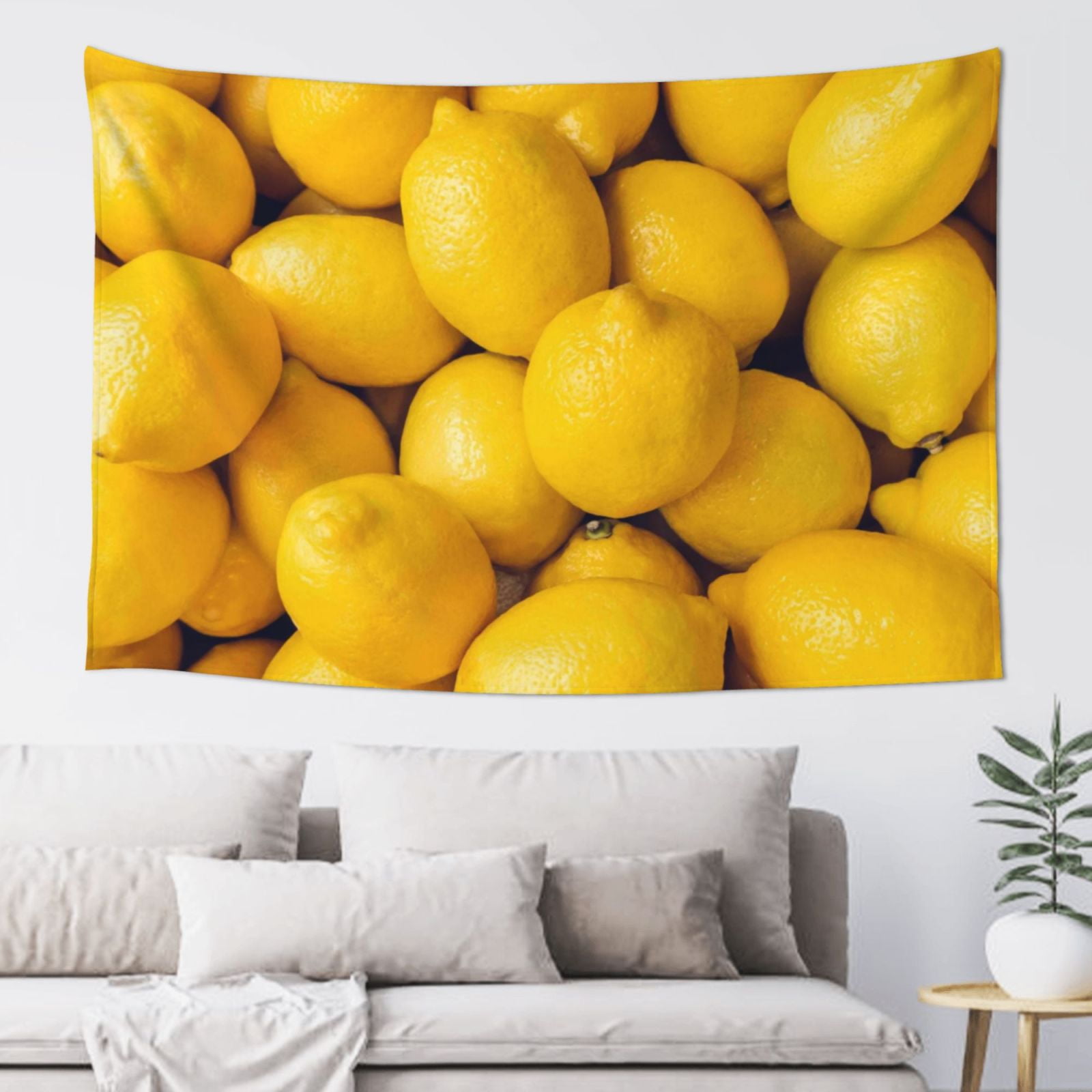 Easygdp Ripe Yellow Lemon Tapestry Wall Hanging, Wall Tapestries for ...