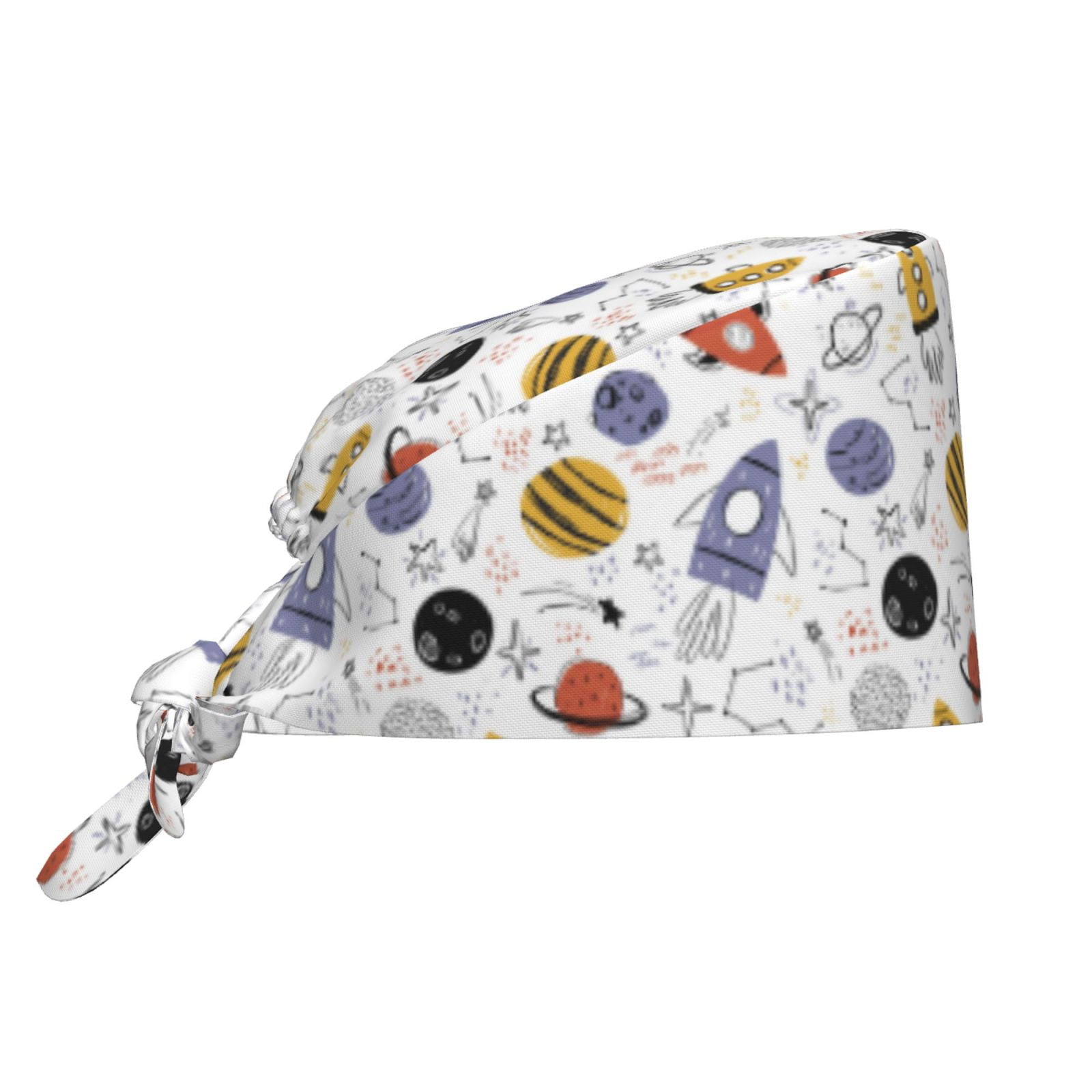 Easygdp Rocket Planets Men Women Adjustable Cap Working Hat Tie Back ...